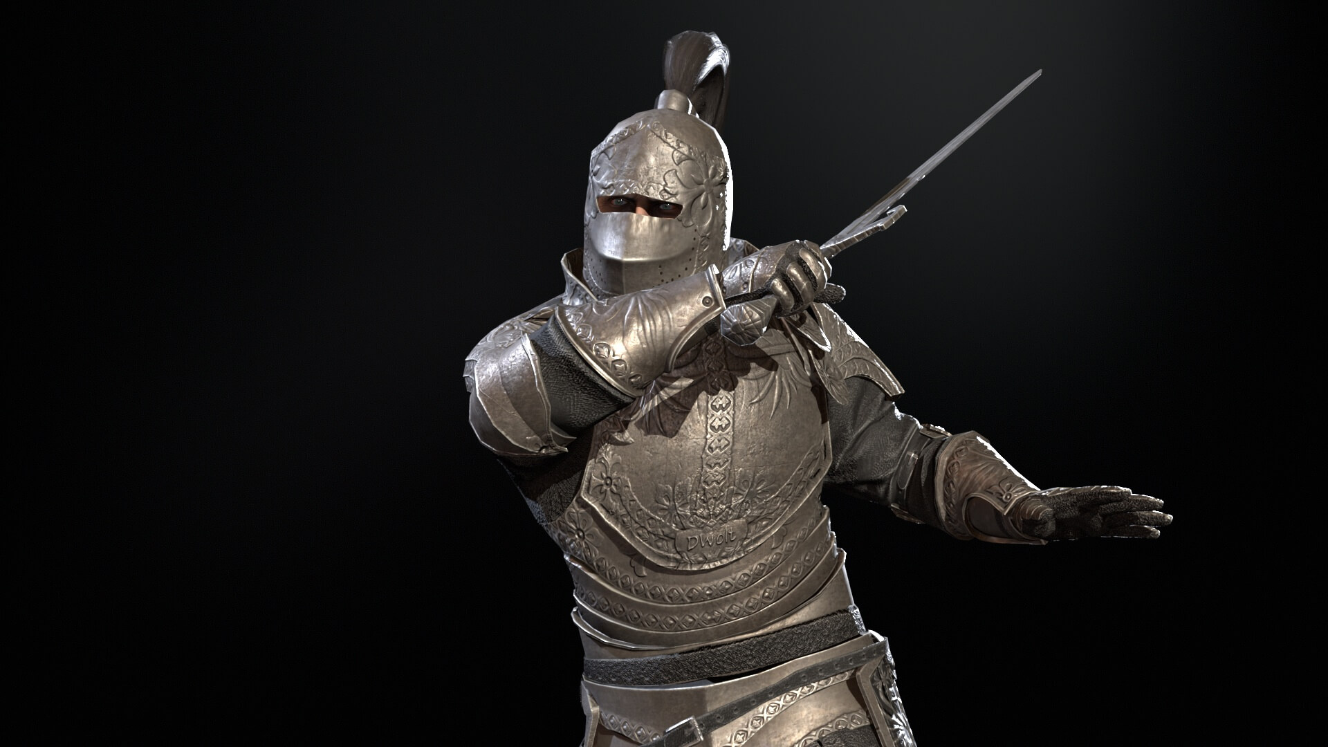 Npc Knight3 Game Ready - 3D Model by andryuha1981