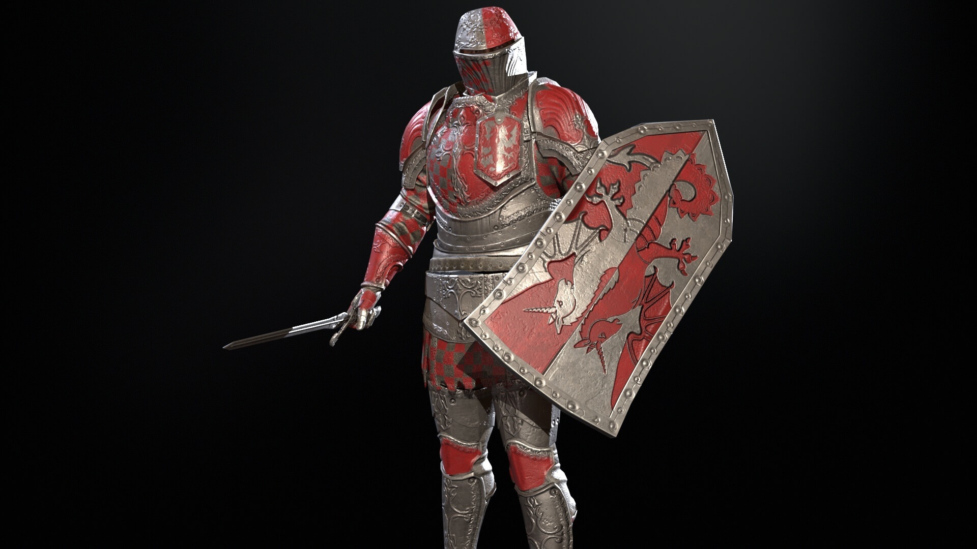 Npc Knight4 Game Ready - 3D Model by andryuha1981