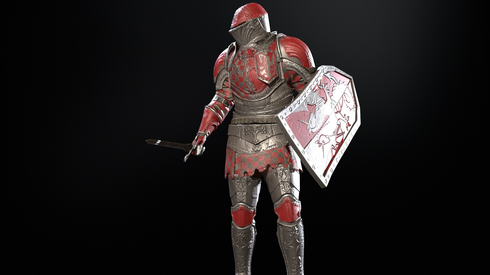 Npc Knight4 Game Ready - 3D Model by andryuha1981