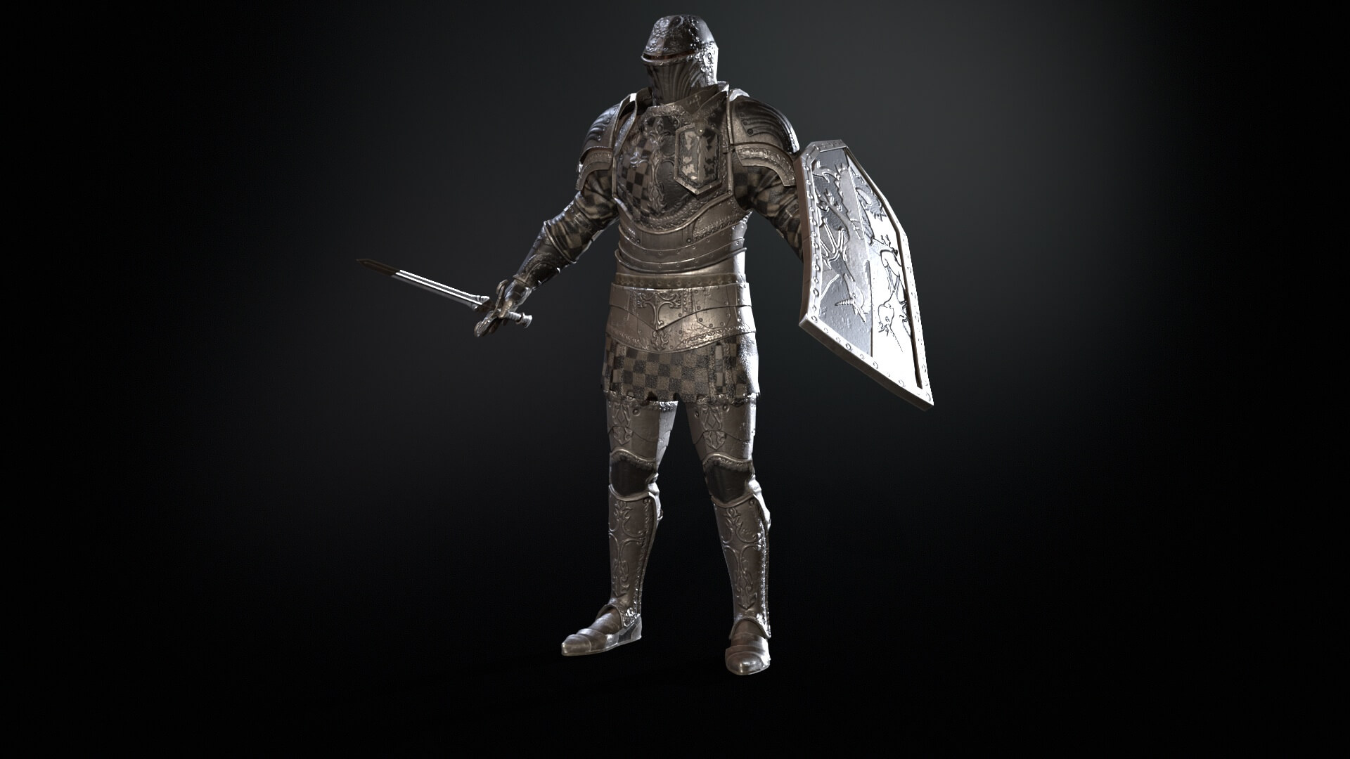 Npc Knight4 Game Ready - 3D Model by andryuha1981