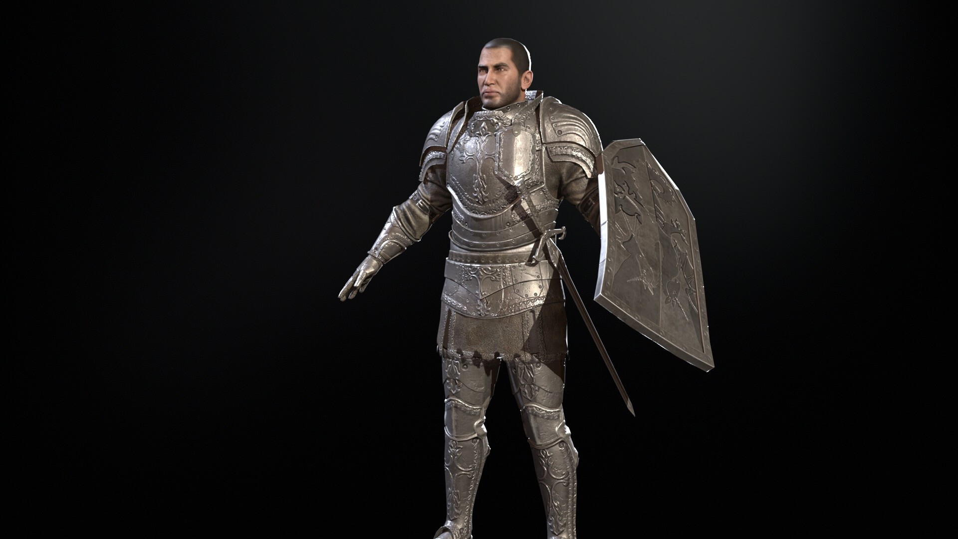 Npc Knight4 Game Ready - 3D Model by andryuha1981