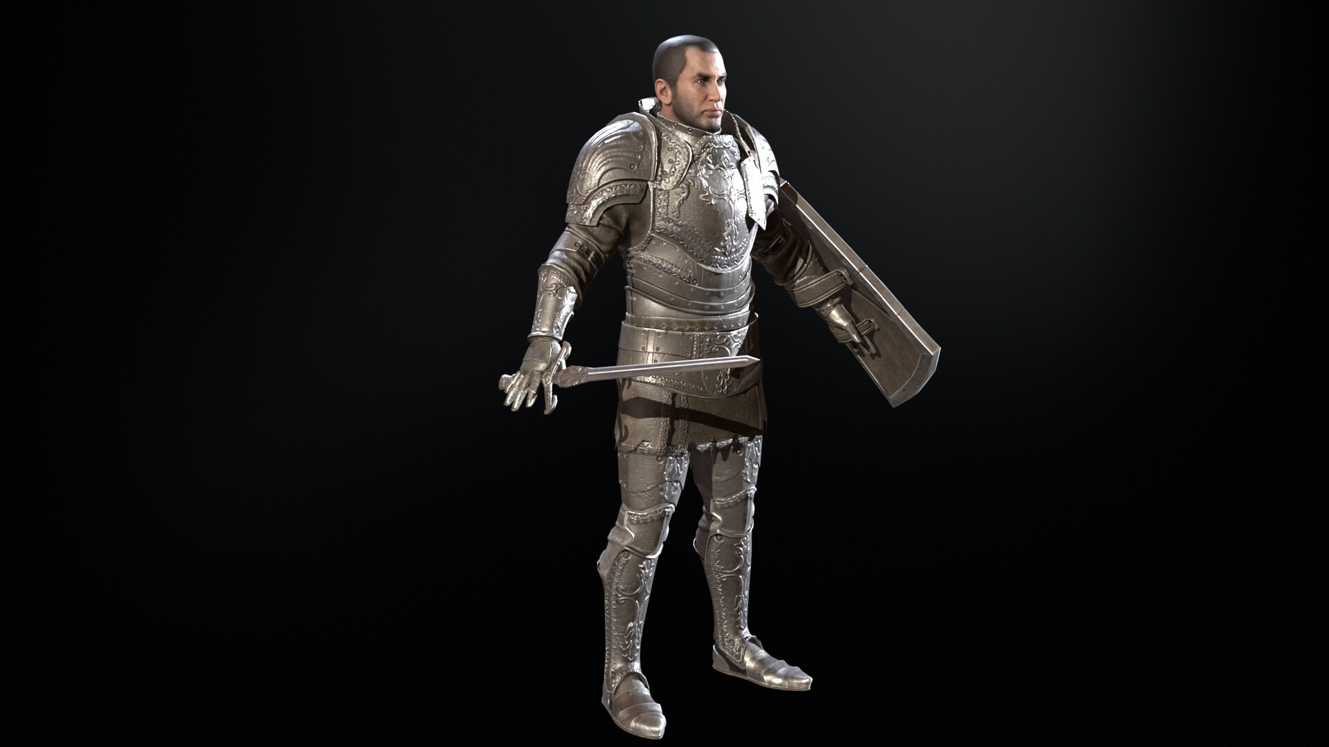 Npc Knight4 Game Ready - 3D Model by andryuha1981