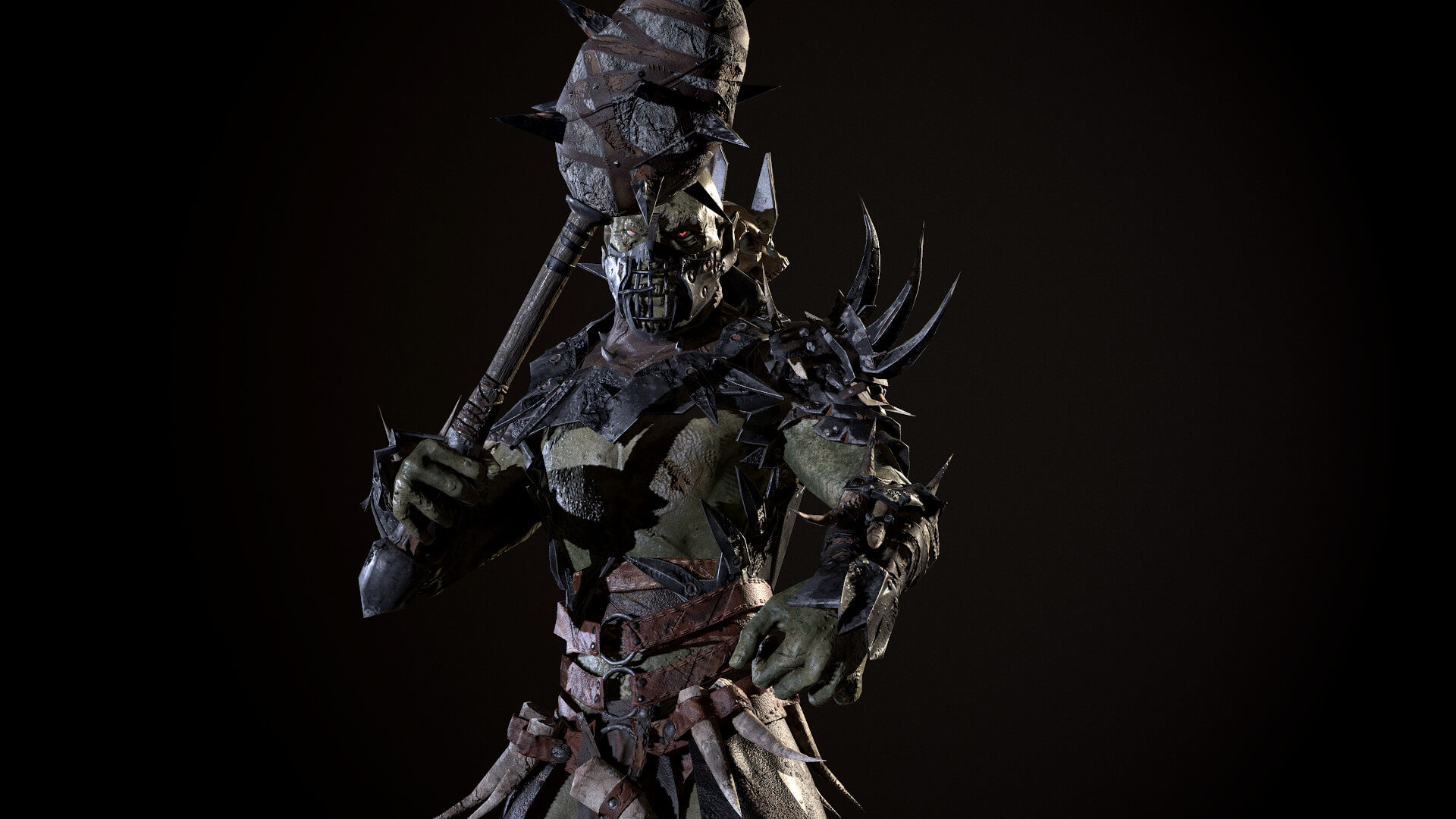 Orc Berserker 4 Game Ready - 3D Model by andryuha1981