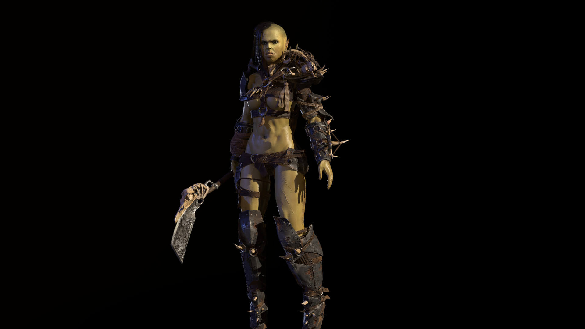 Orc Girl Final - 3D Model by andryuha1981