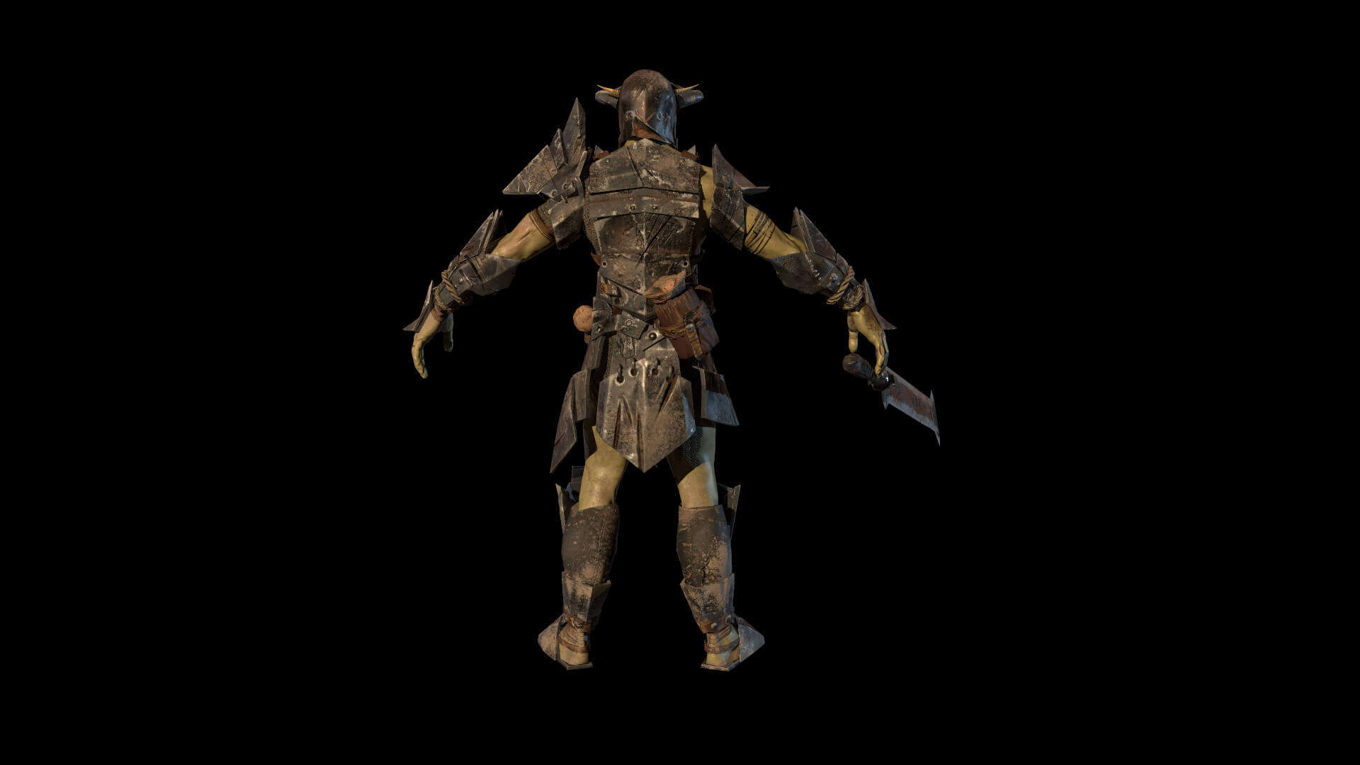 Ork Fighter Game Ready - 3D Model by andryuha1981