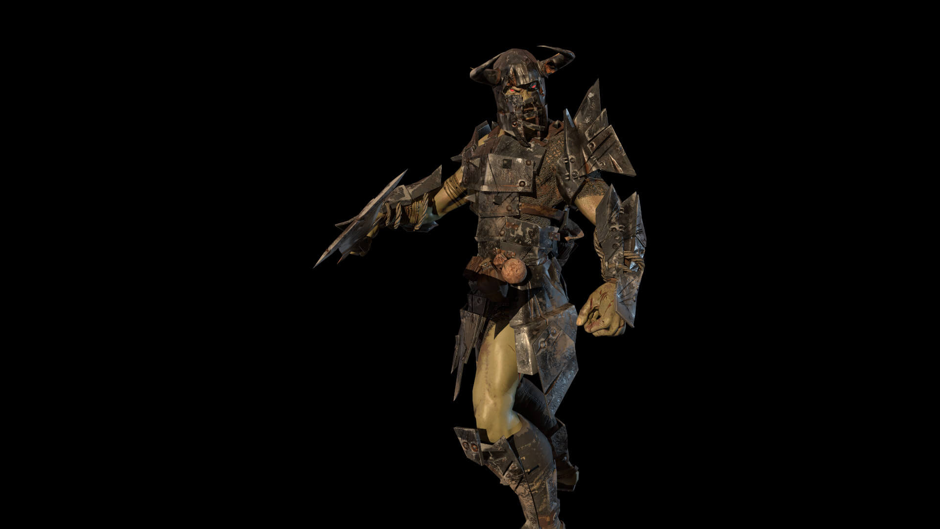 Ork Fighter Game Ready - 3D Model by andryuha1981