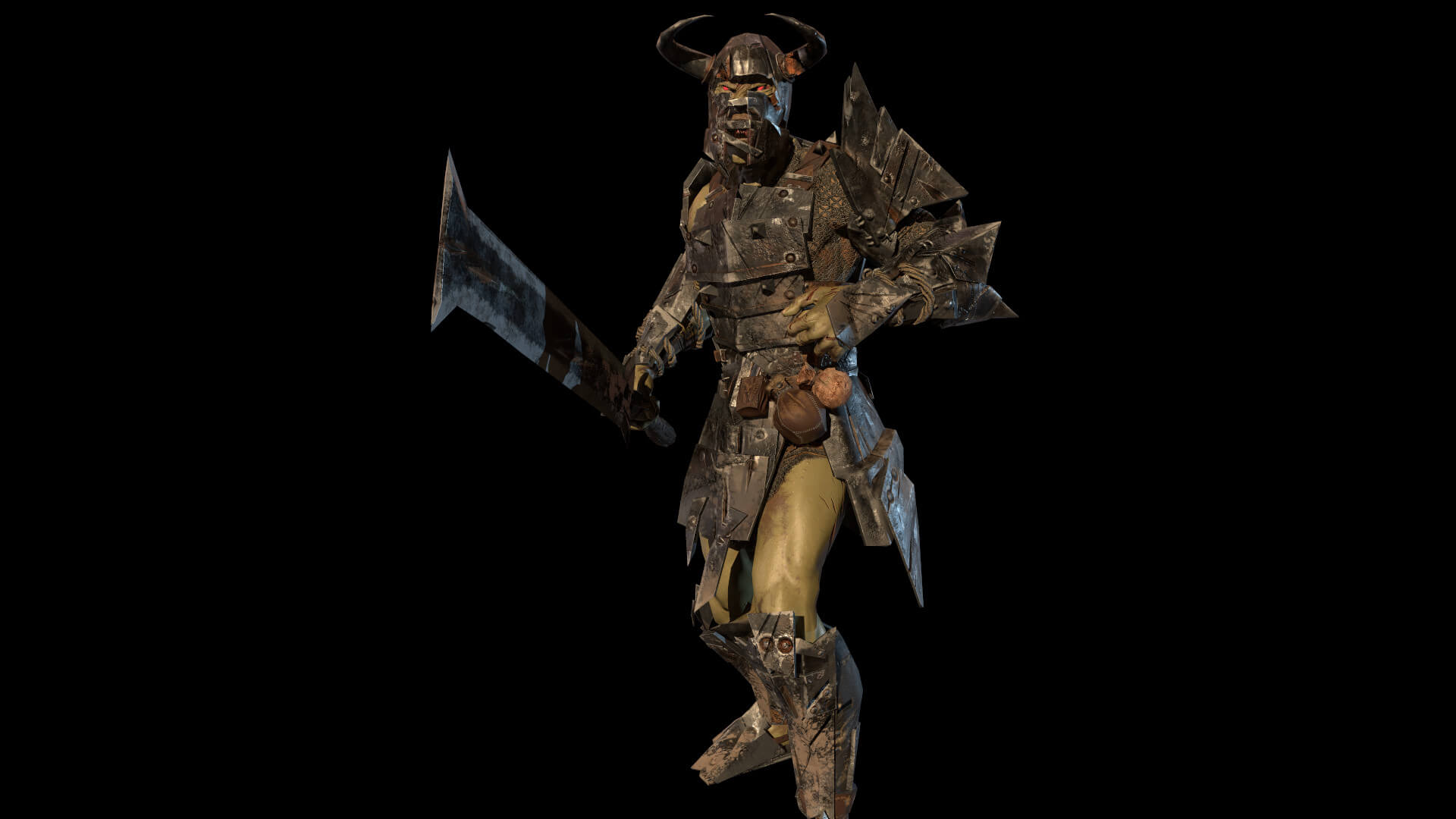 Ork Fighter Game Ready - 3D Model by andryuha1981