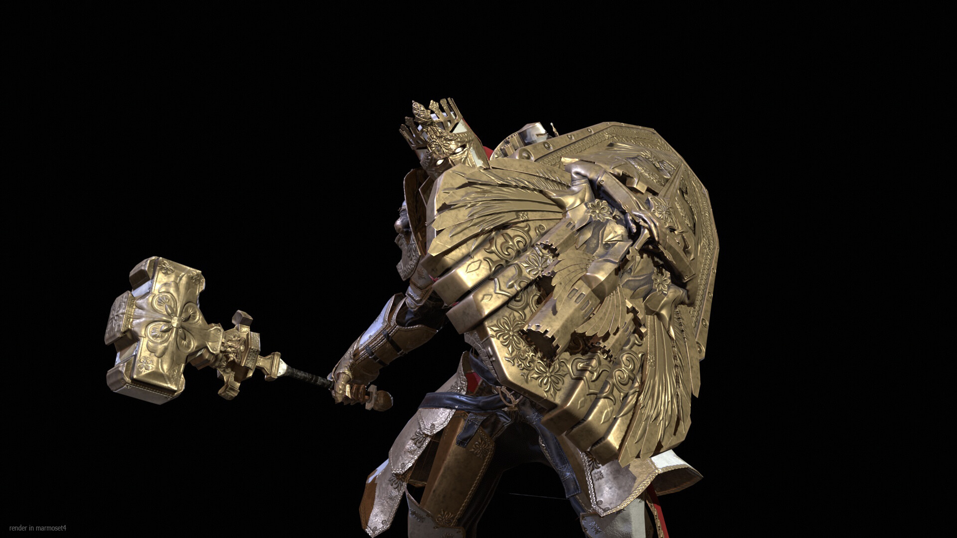 Paladin Game Ready - 3D Model by andryuha1981