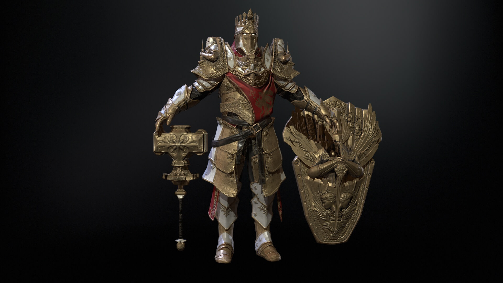 Paladin Game Ready - 3D Model by andryuha1981