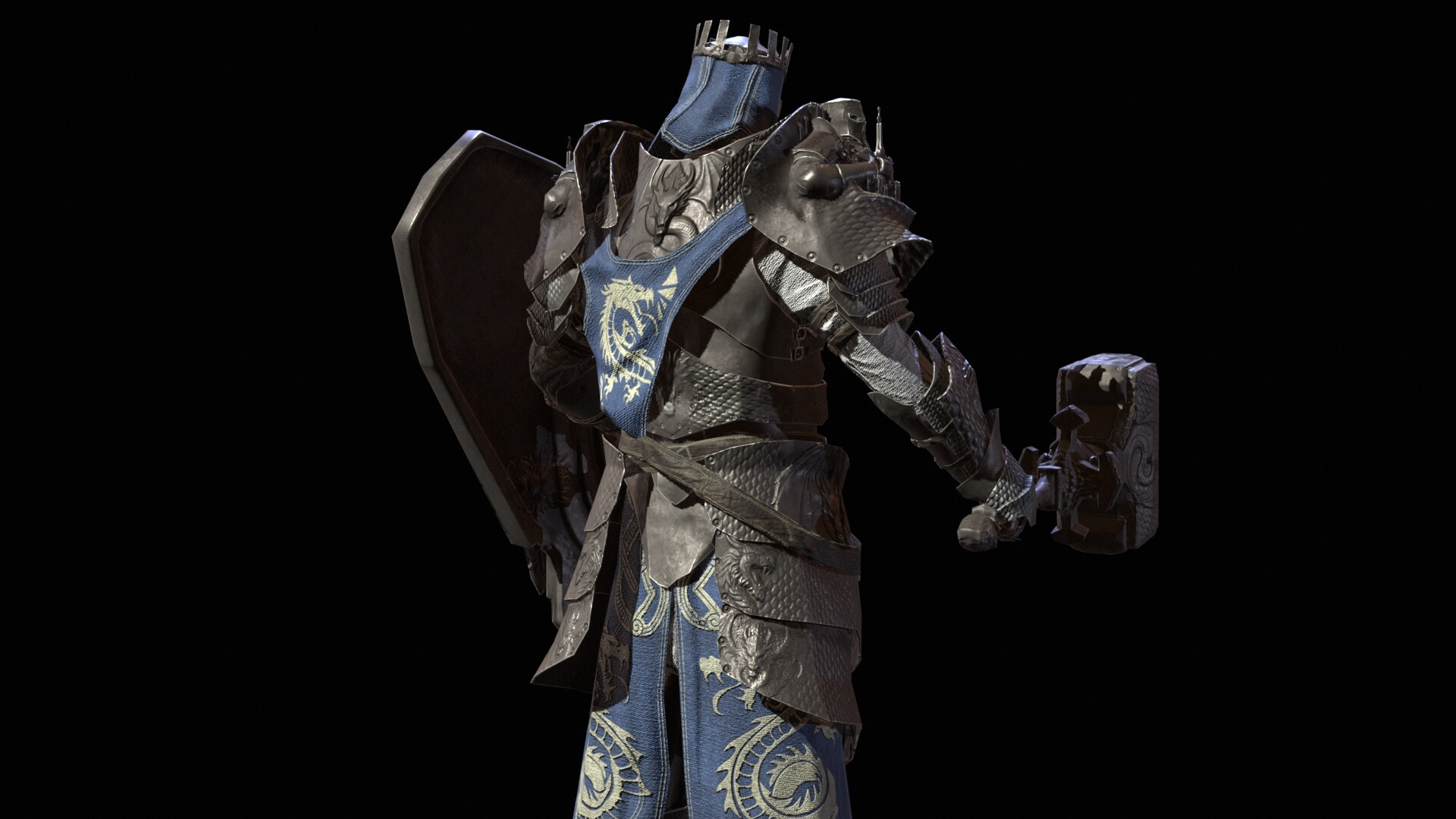 Paladin Game Ready - 3D Model by andryuha1981