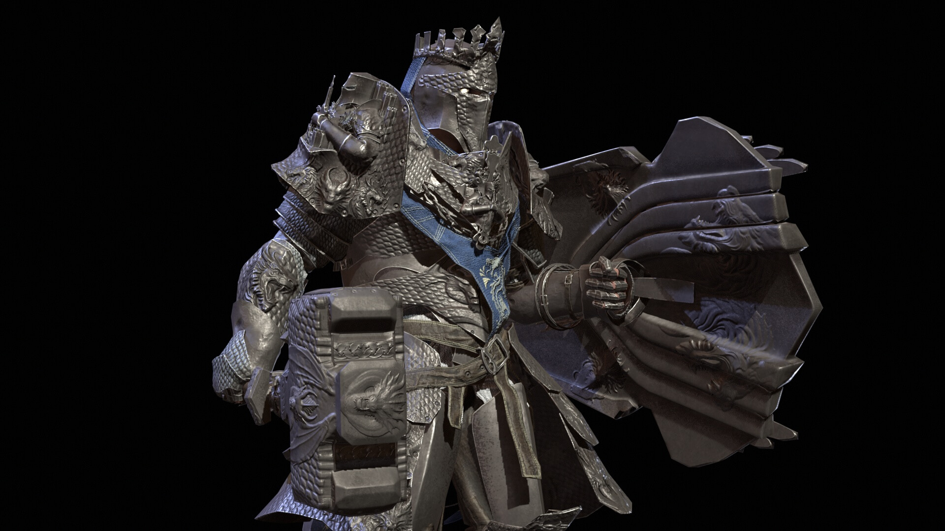 Paladin Game Ready - 3D Model by andryuha1981