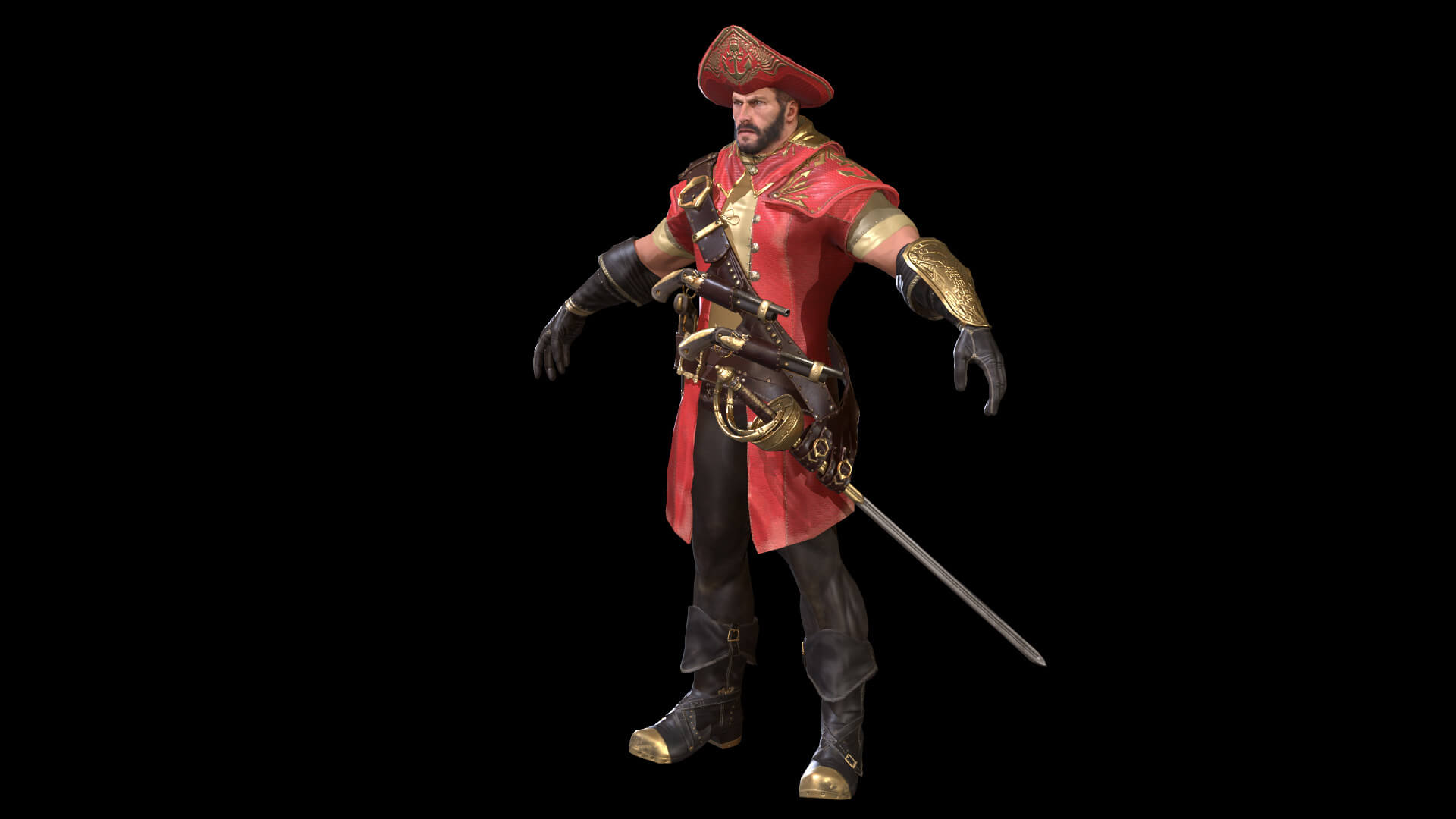 Powerful Fighter - 3D Model by andryuha1981
