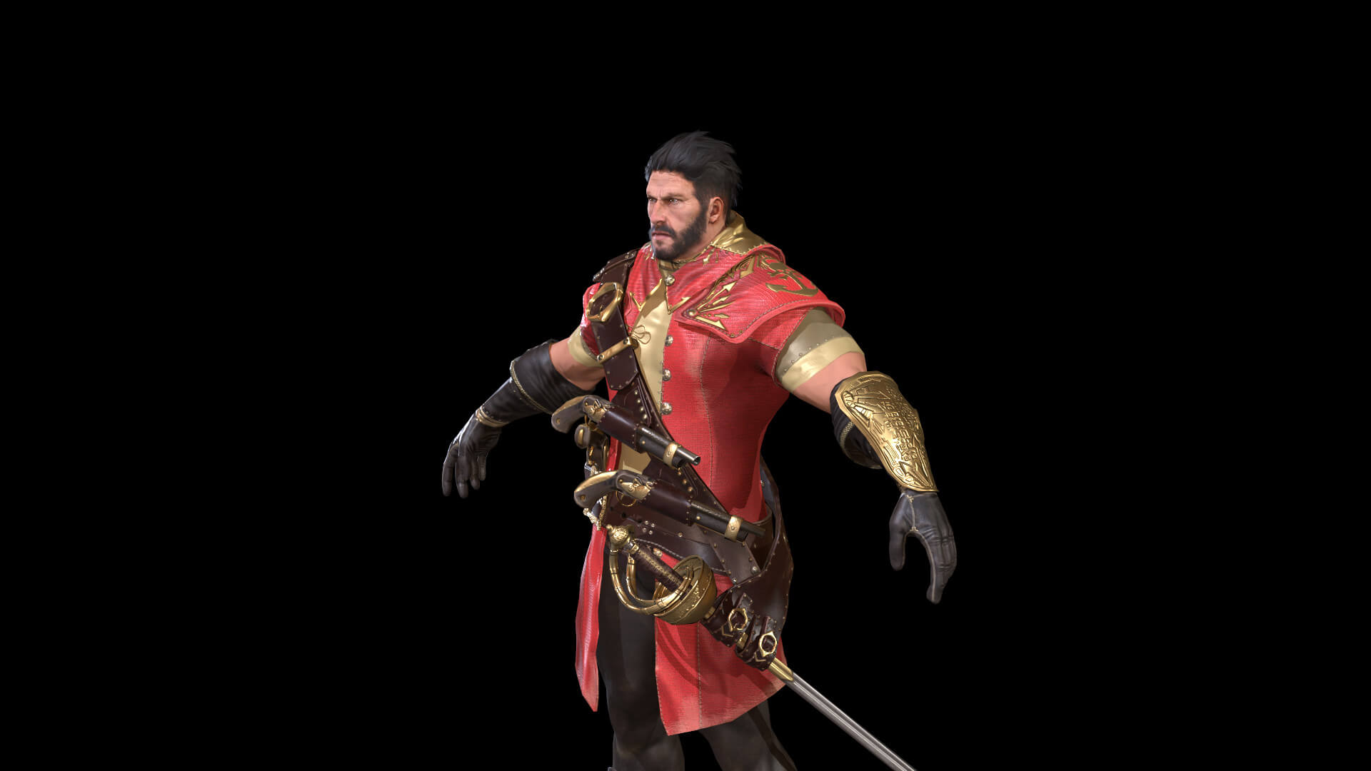 Powerful Fighter - 3D Model by andryuha1981