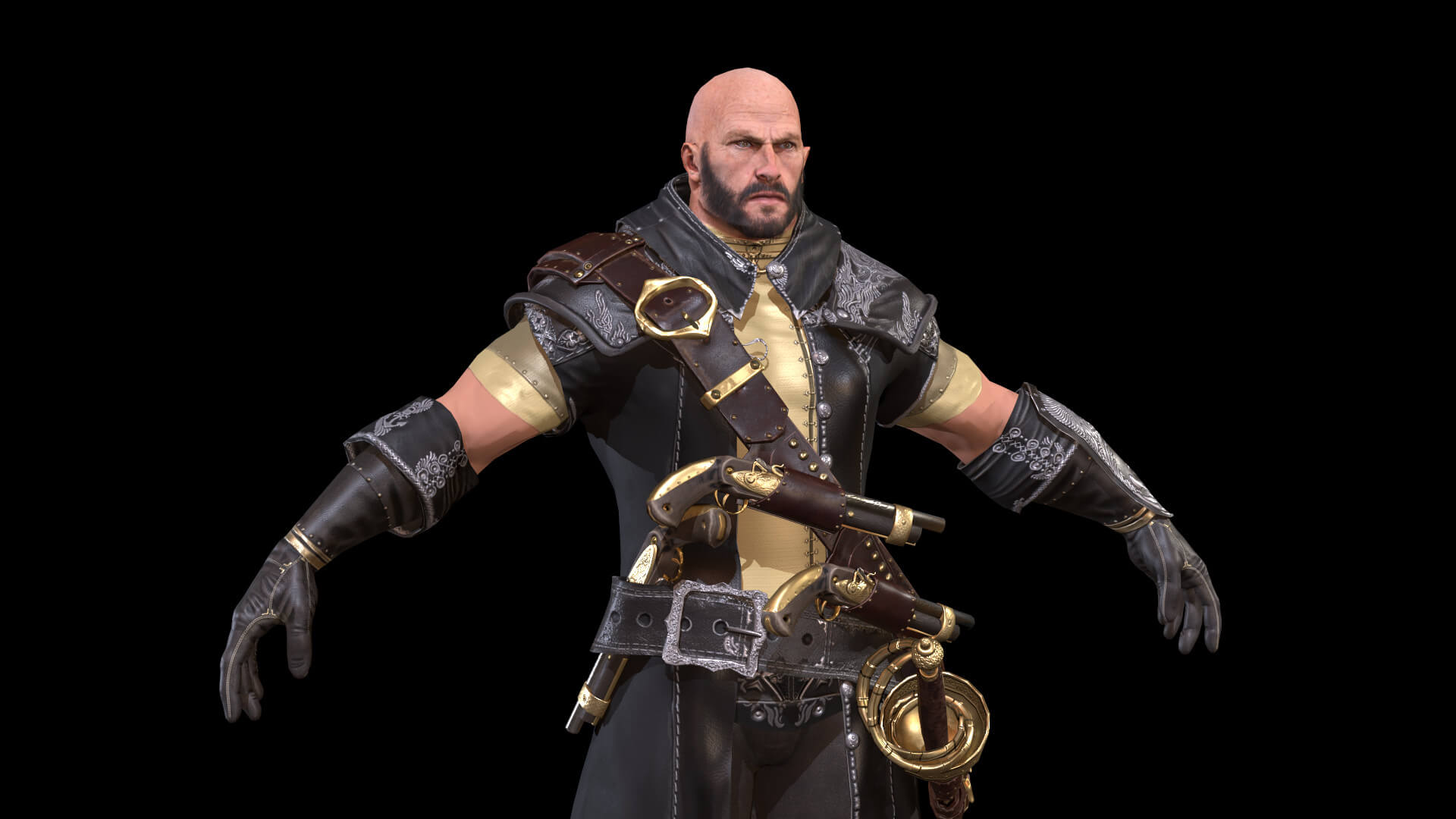 Powerful Fighter - 3D Model by andryuha1981