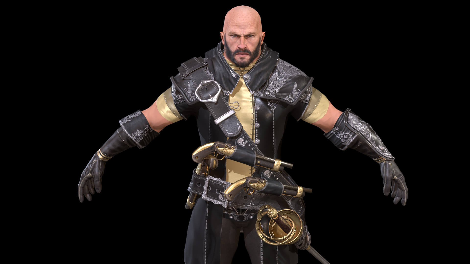 Powerful Fighter - 3D Model by andryuha1981