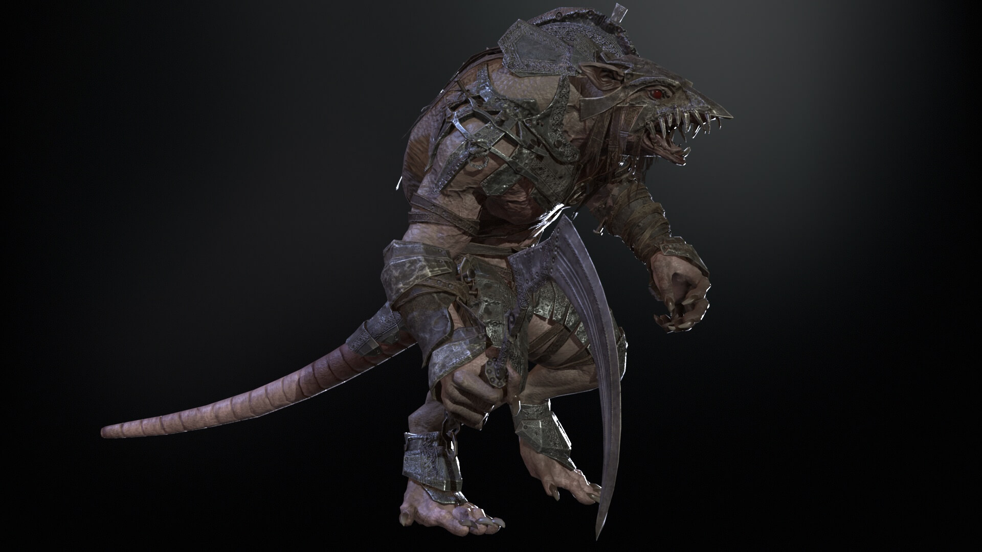 Ratman Warrior - 3D Model by andryuha1981