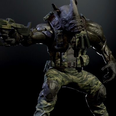 Rhino Military - 3D Model by andryuha1981