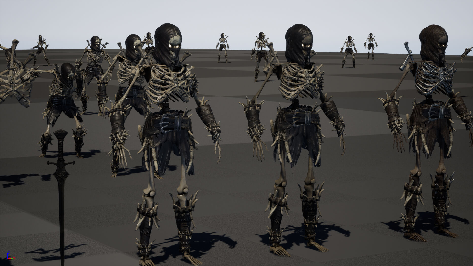 Skeleton5 Game Ready - 3D Model by andryuha1981