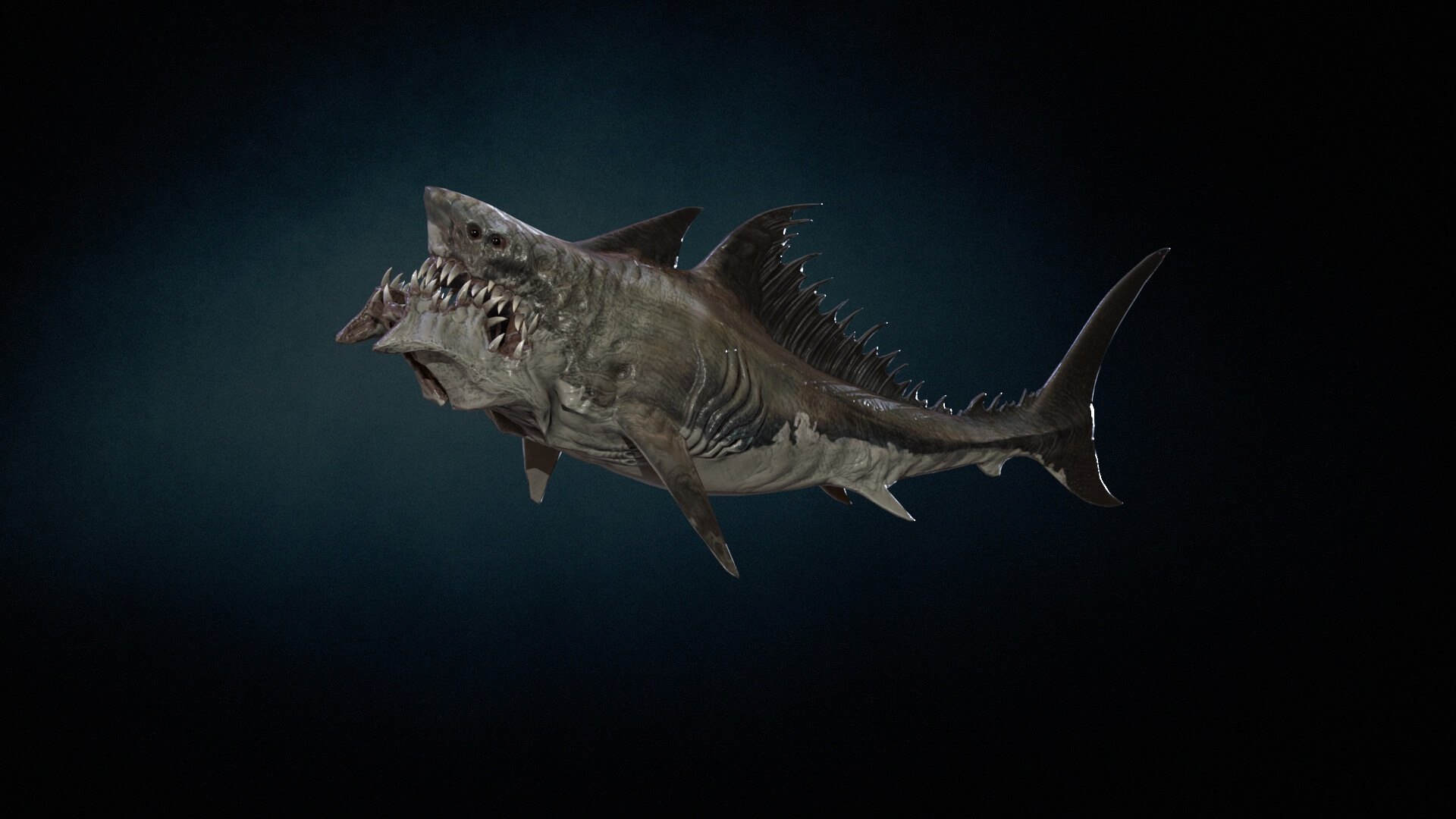 Shark Game Ready - 3D Model by andryuha1981