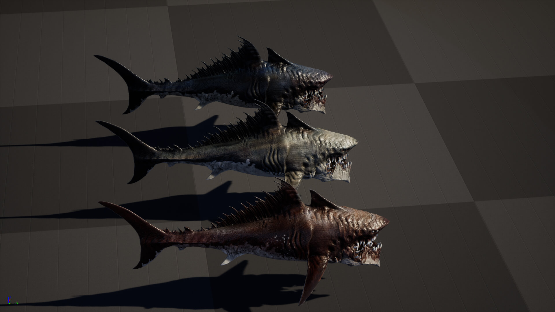 Shark Game Ready - 3D Model by andryuha1981