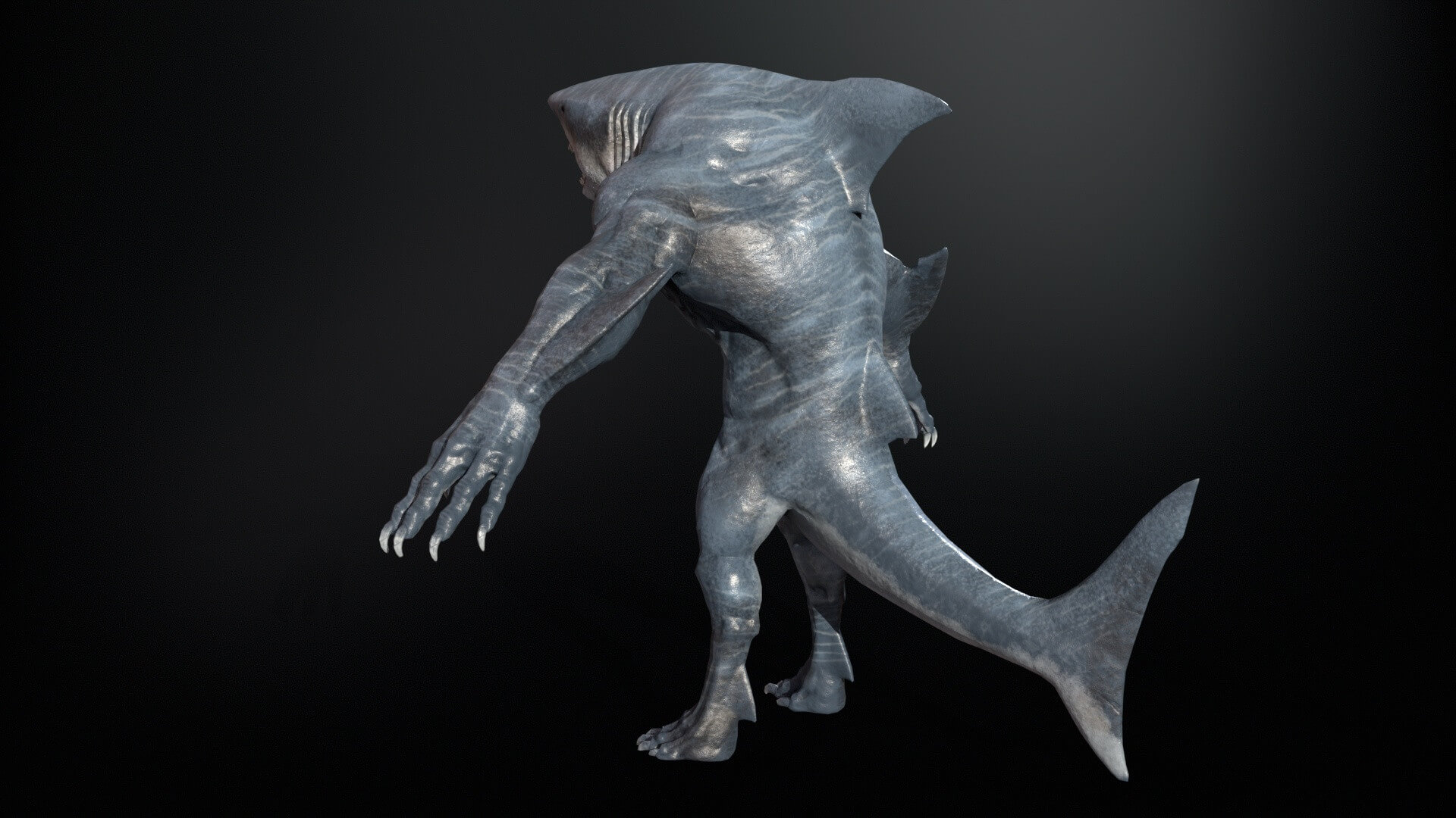 Shark Mutant - 3D Model by andryuha1981