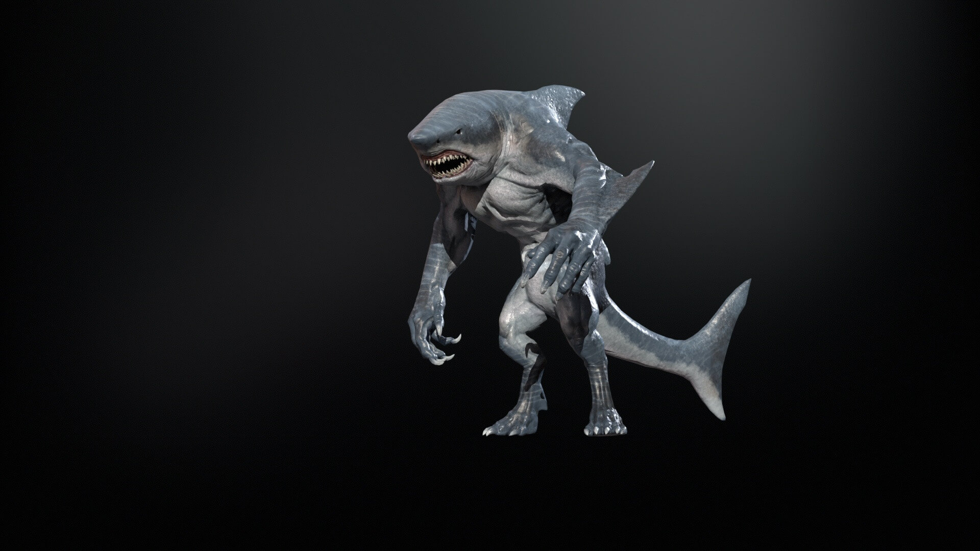 Shark Mutant - 3D Model by andryuha1981