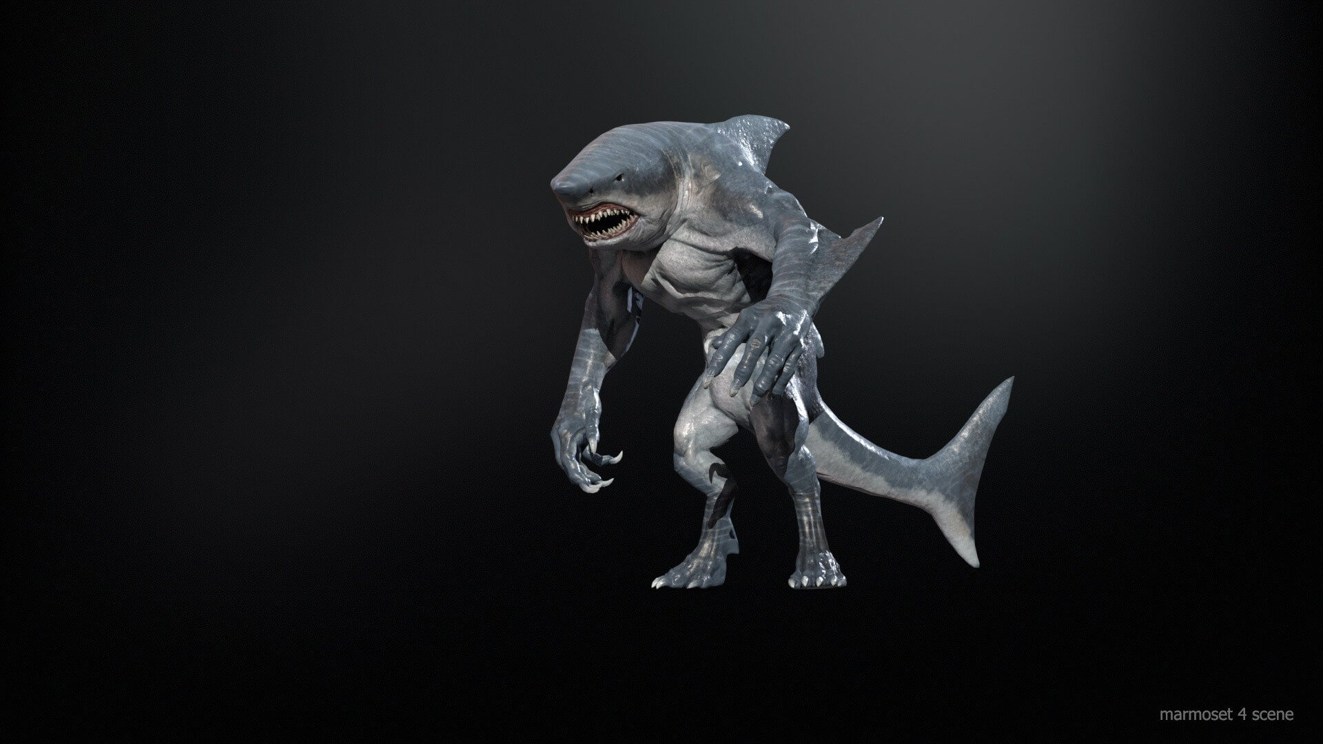 Shark Mutant - 3D Model by andryuha1981