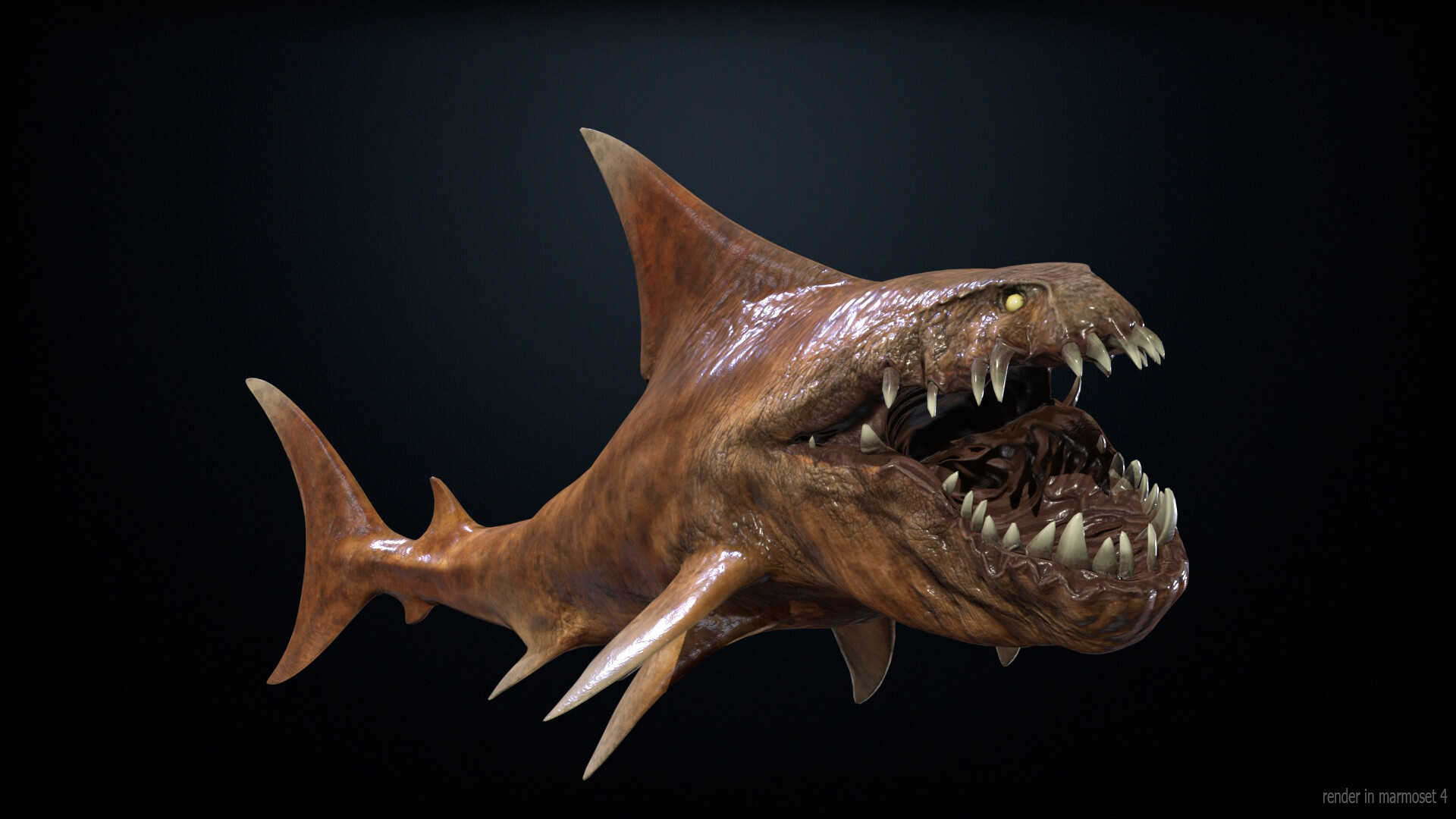 Shark2 Game Ready - 3D Model by andryuha1981