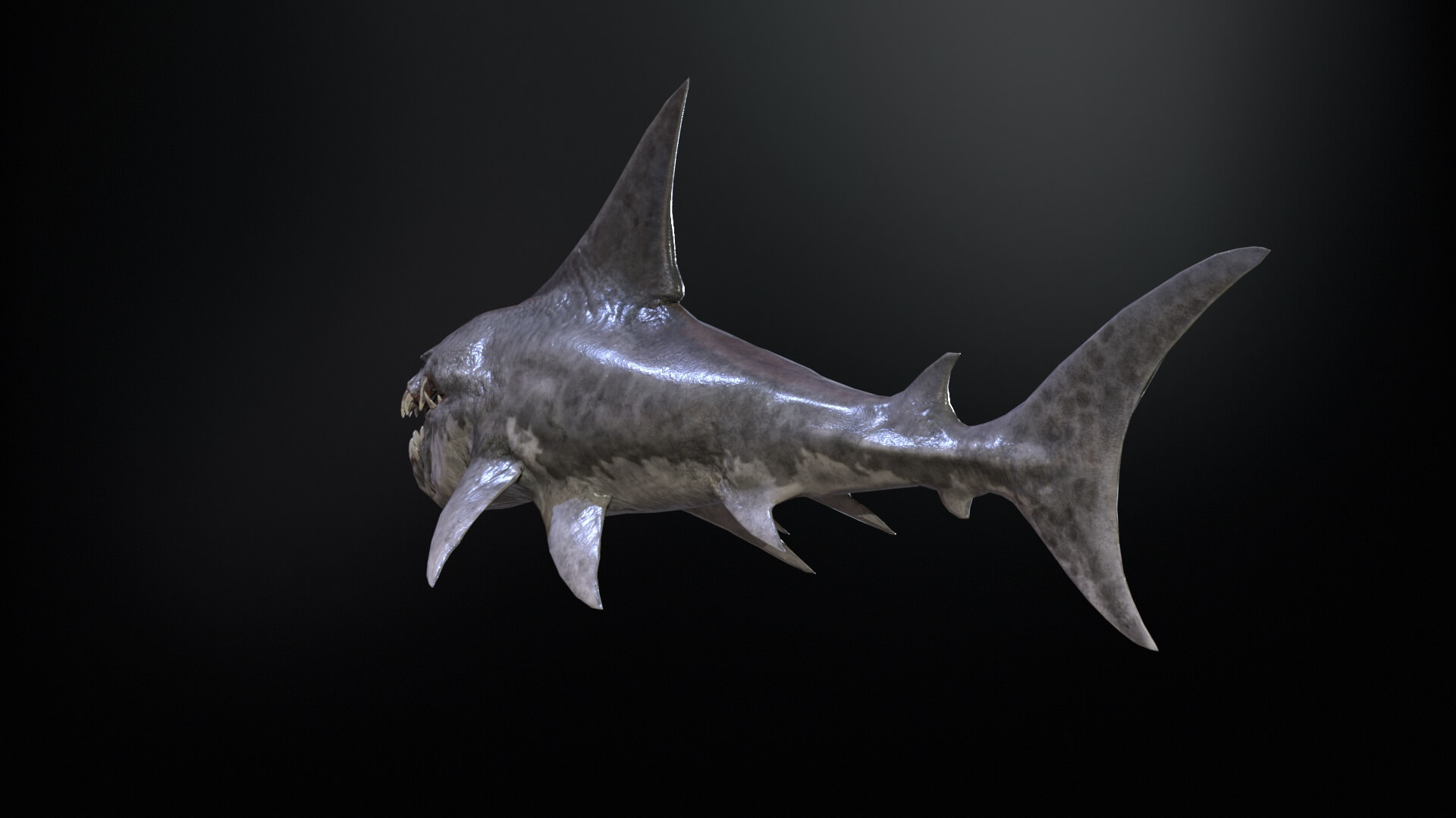 Shark2 Game Ready - 3D Model by andryuha1981