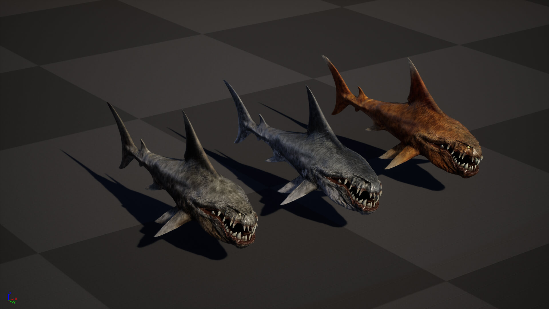 Shark2 Game Ready - 3D Model by andryuha1981