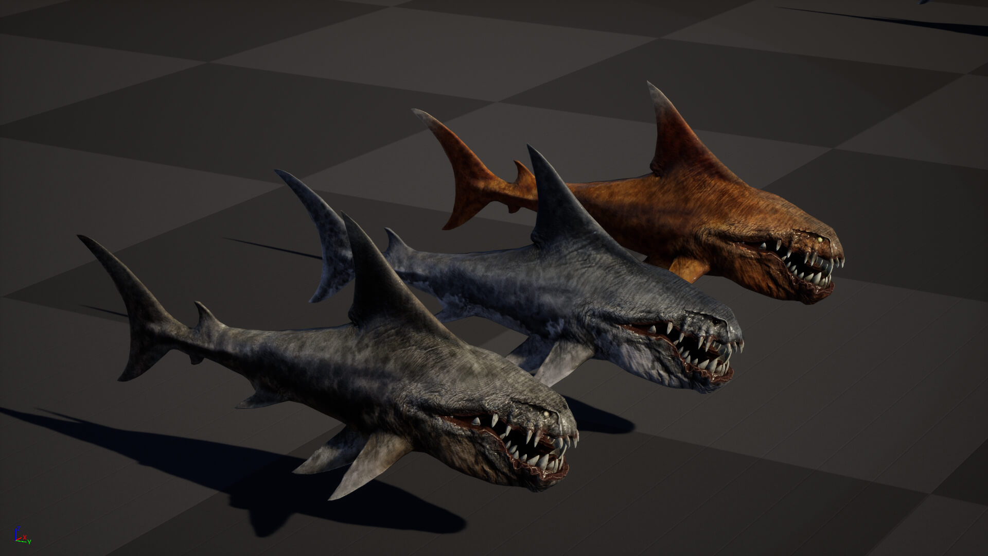 Shark2 Game Ready - 3D Model by andryuha1981