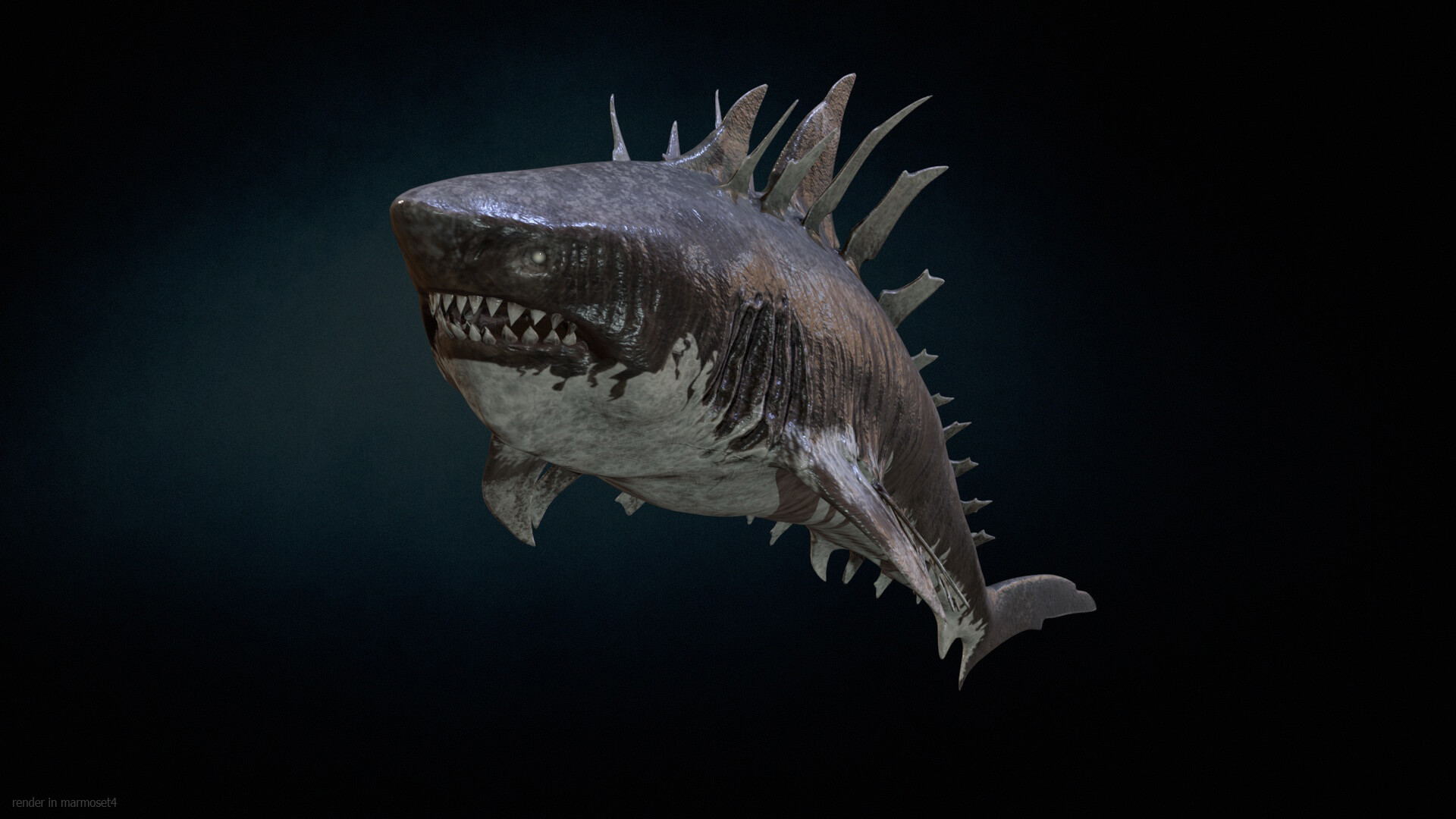 Shark4 Game Ready - 3D Model by andryuha1981