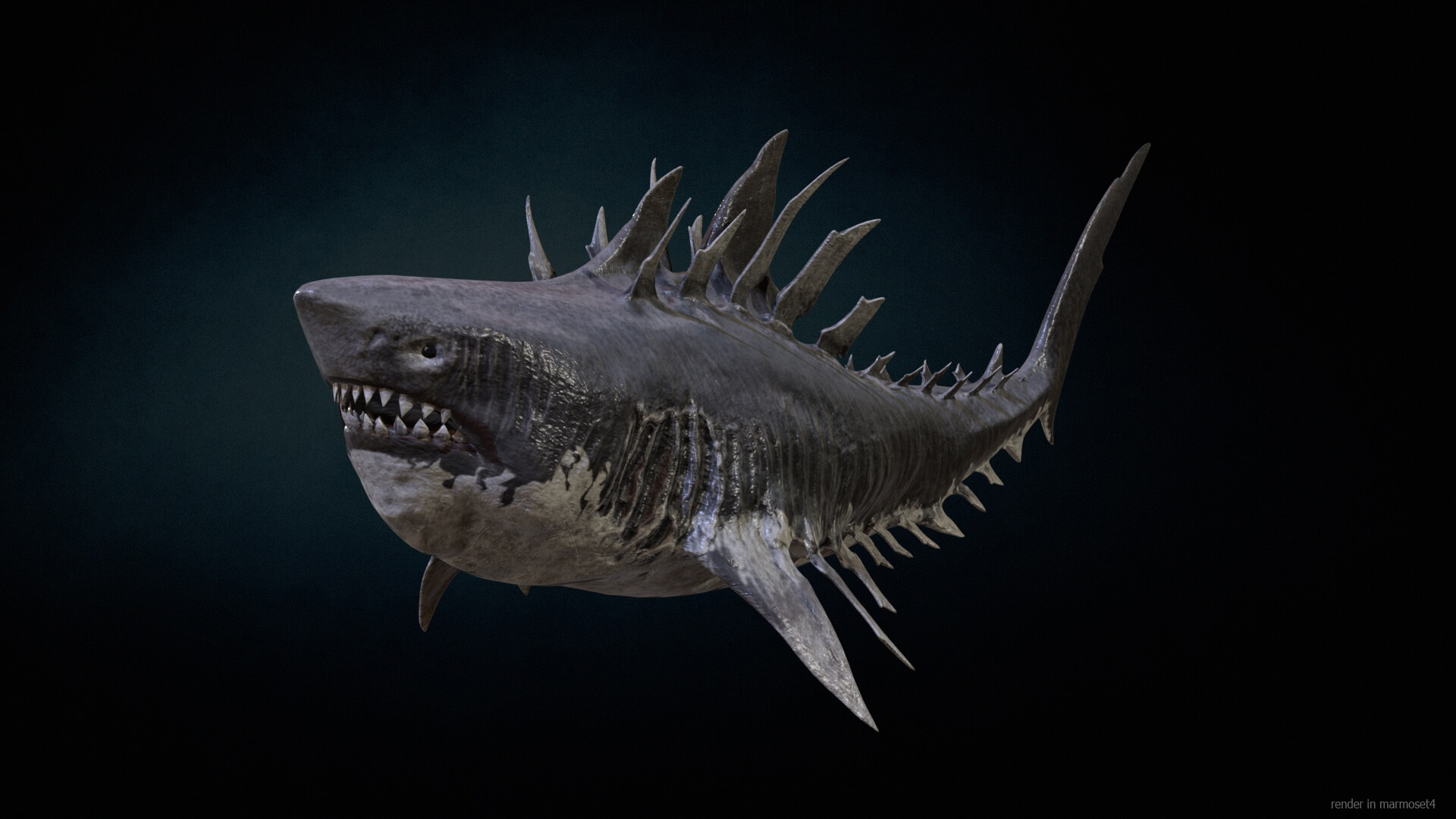 Shark4 Game Ready - 3D Model by andryuha1981