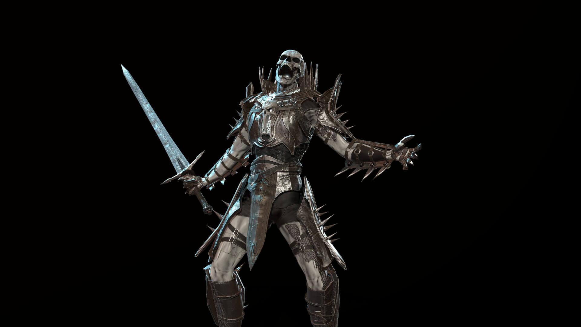 Skeleton Fighter 5 - 3D Model by andryuha1981