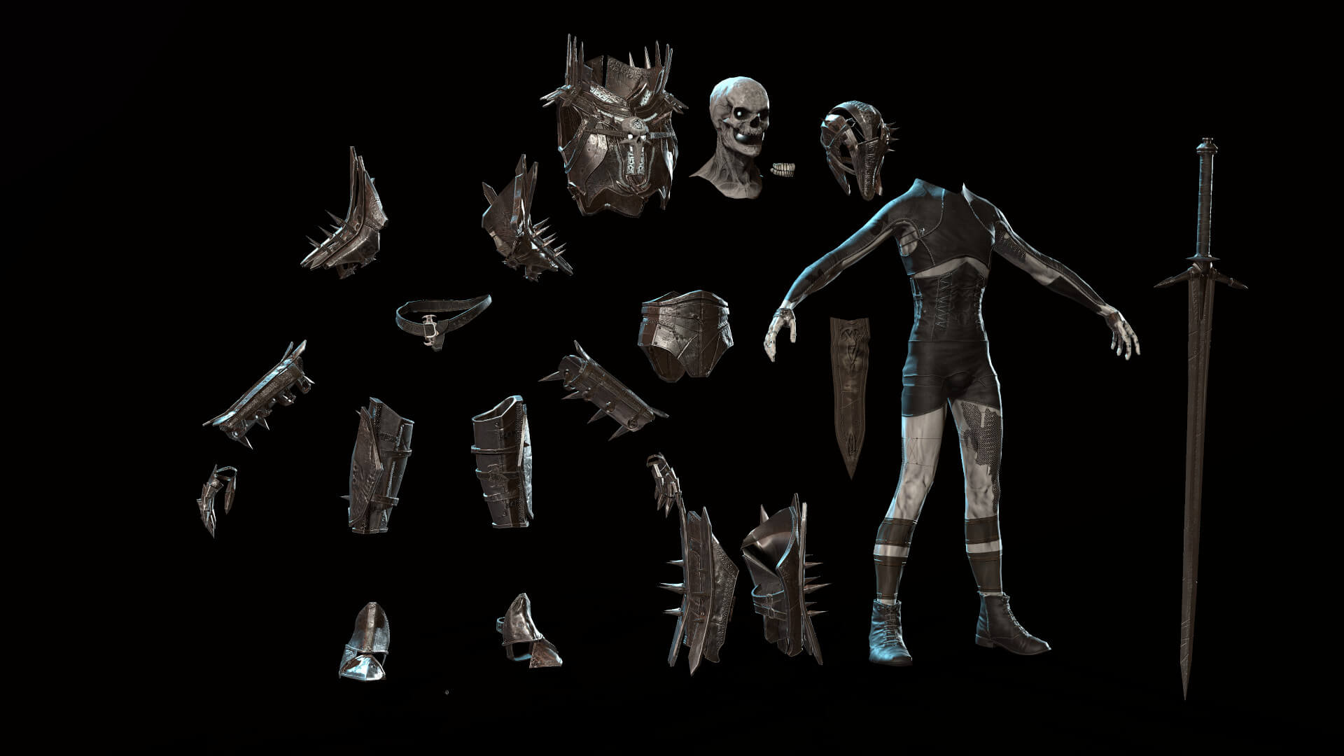 Skeleton Fighter 5 - 3D Model by andryuha1981