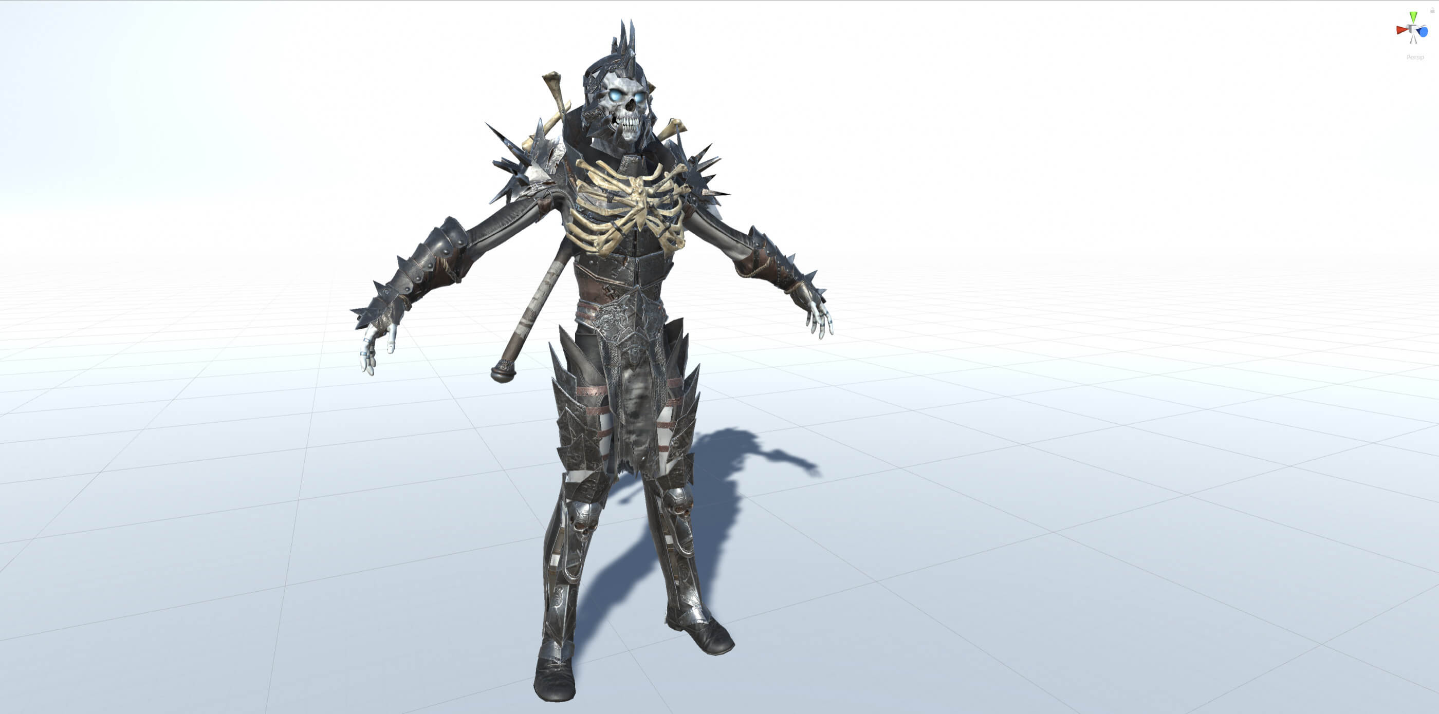 Skeleton2 Ax - 3D Model by andryuha1981