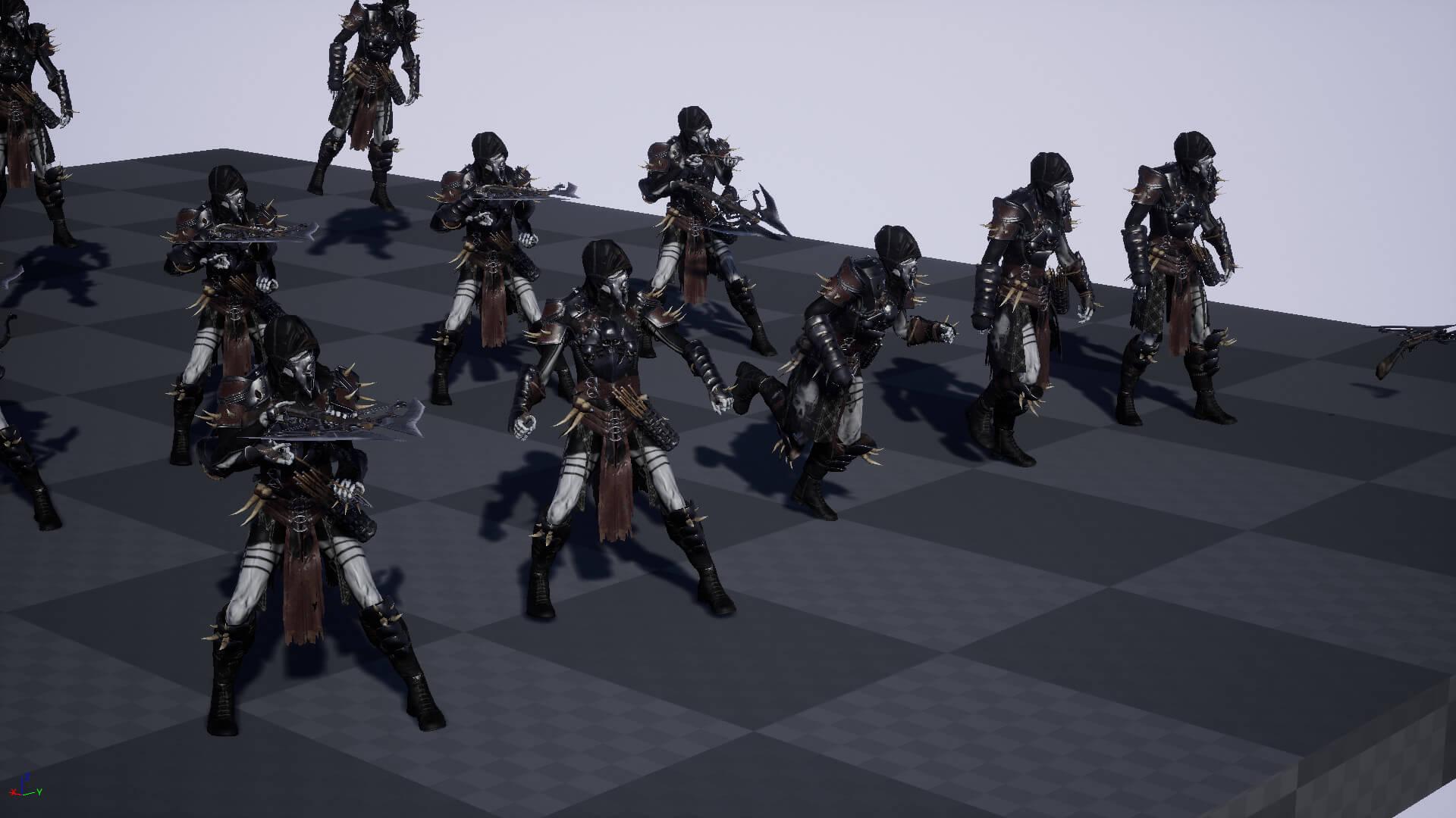 Skeleton3 Dswords - 3D Model by andryuha1981