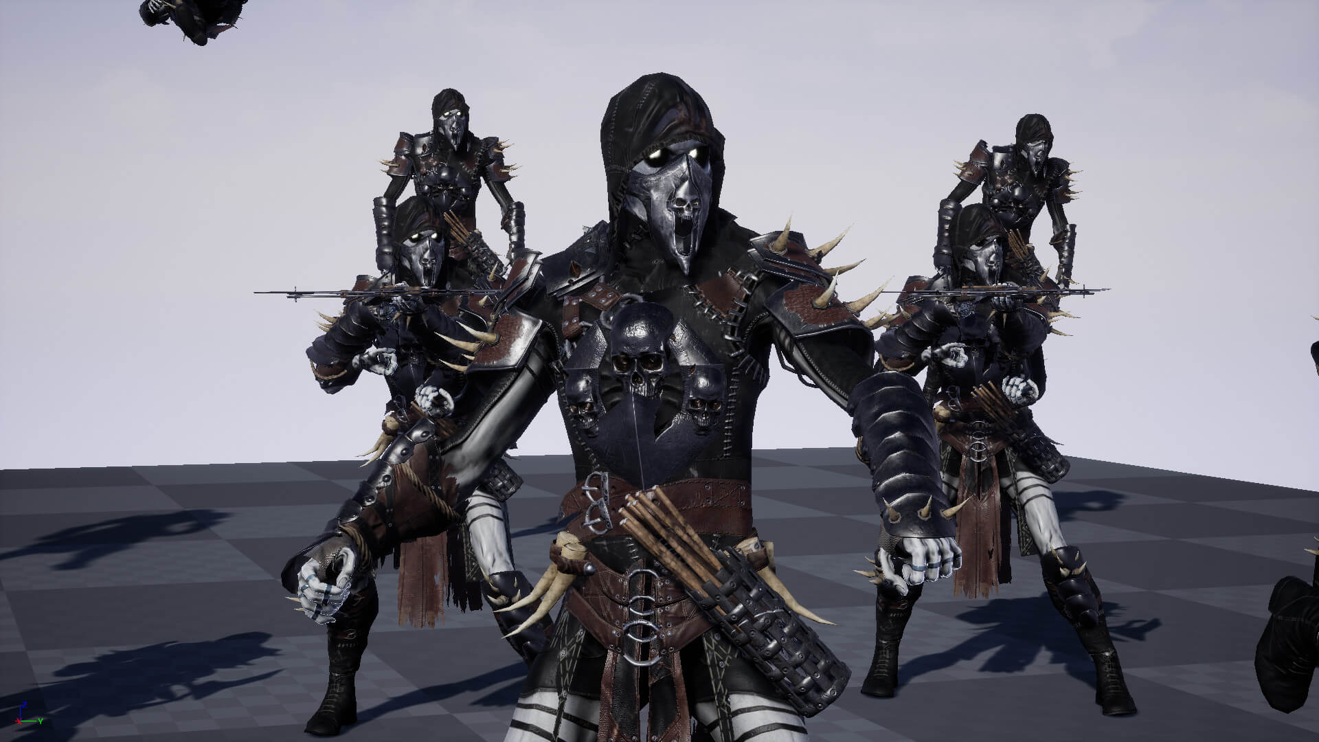 Skeleton3 Dswords - 3D Model by andryuha1981