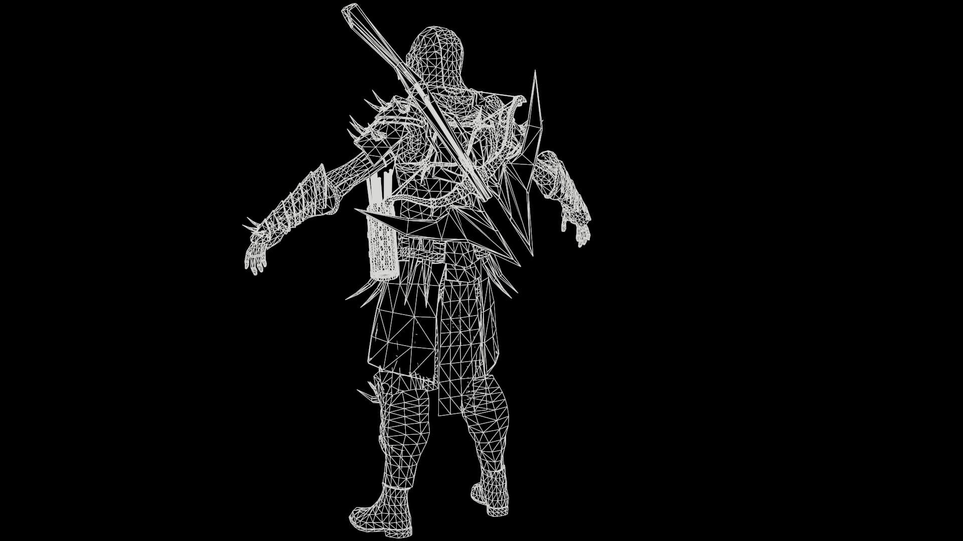 Skeleton3 Dswords - 3D Model by andryuha1981