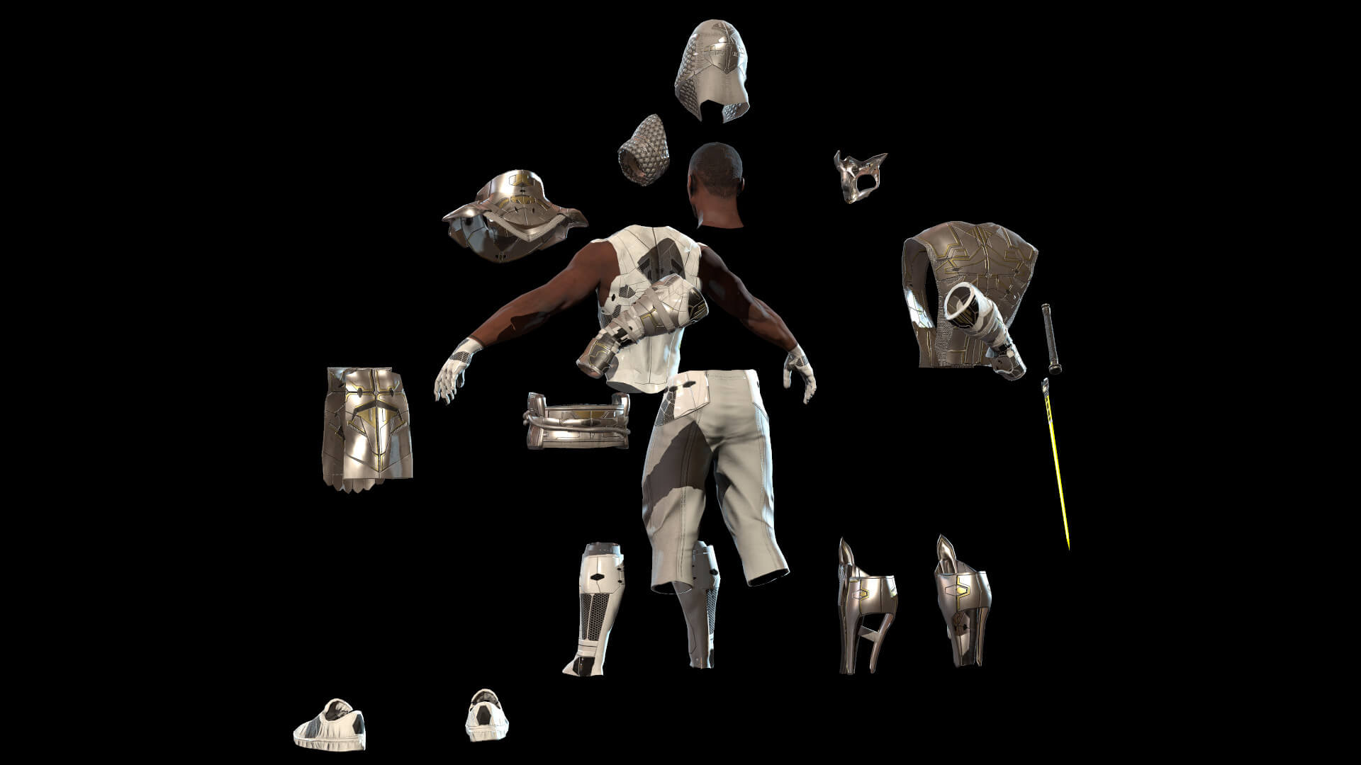 Space Knight - 3D Model by andryuha1981