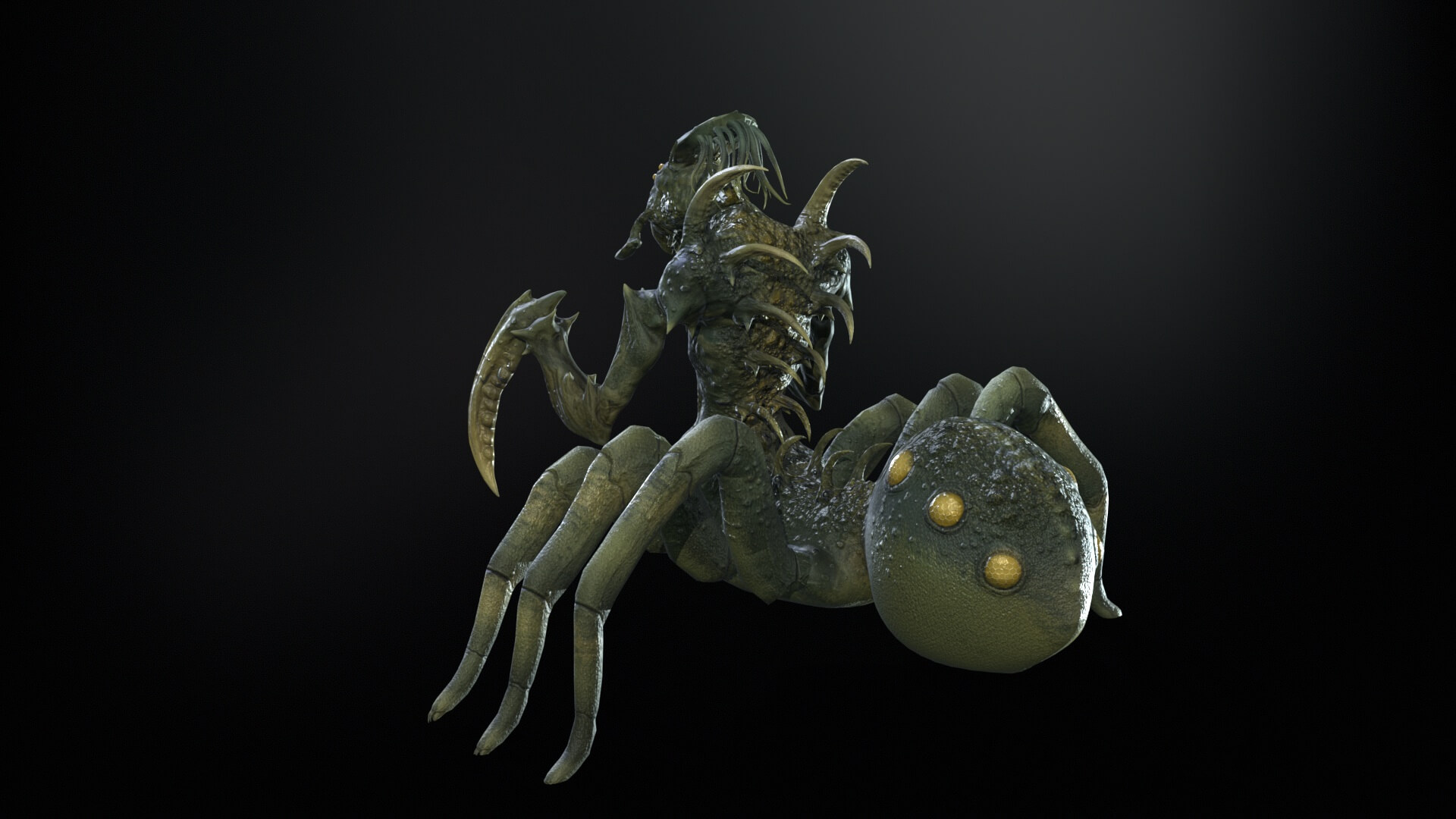 Spider Monster - 3D Model by andryuha1981