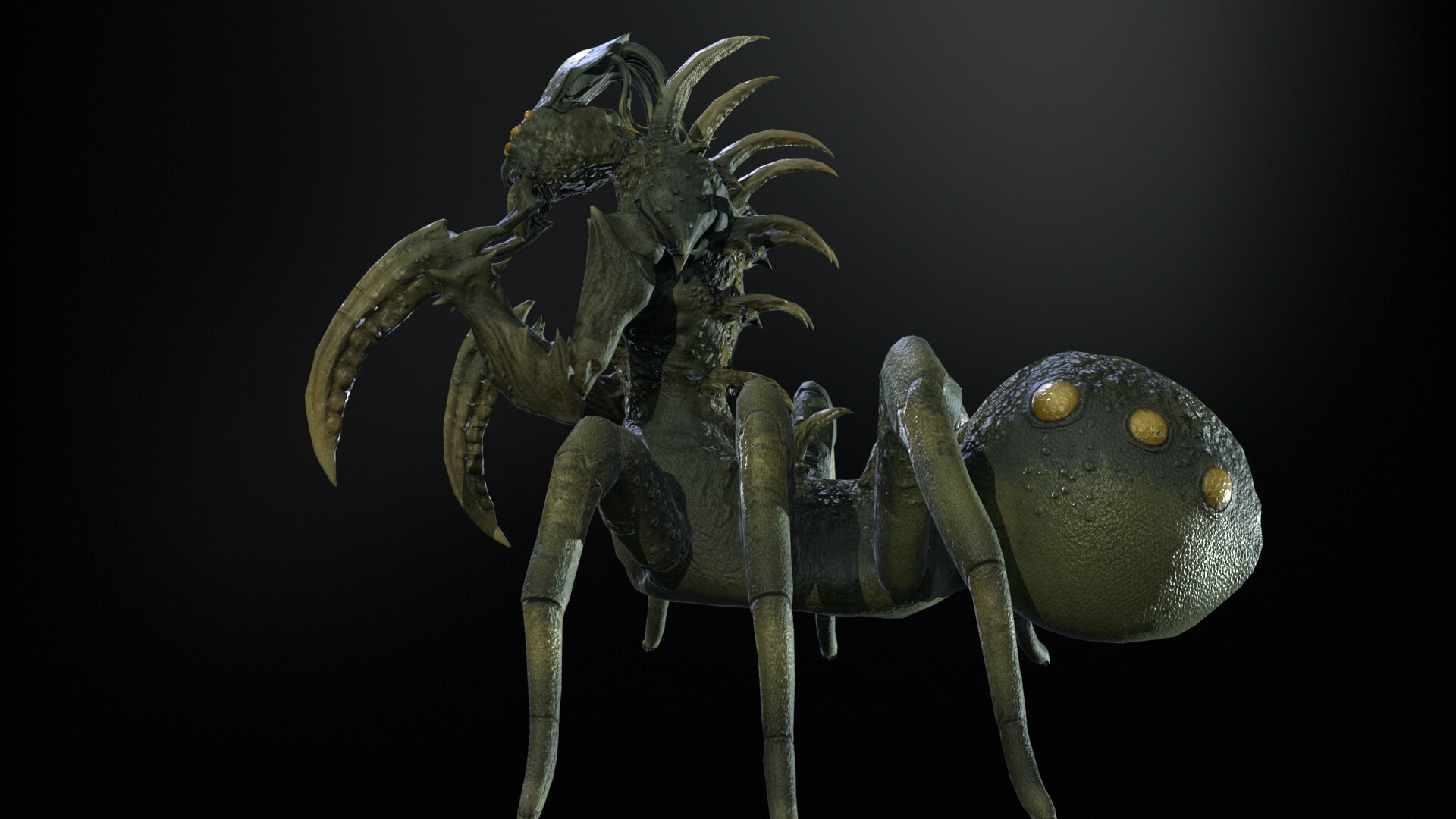 Spider Monster - 3D Model by andryuha1981