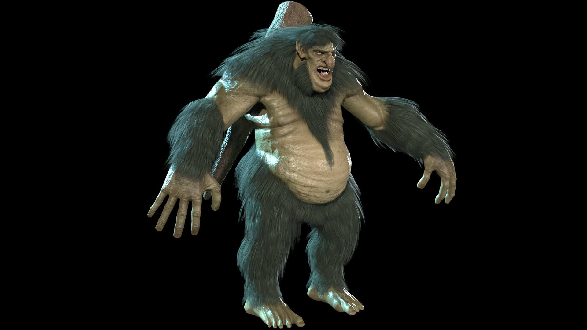 Troll Game Ready - 3D Model by andryuha1981