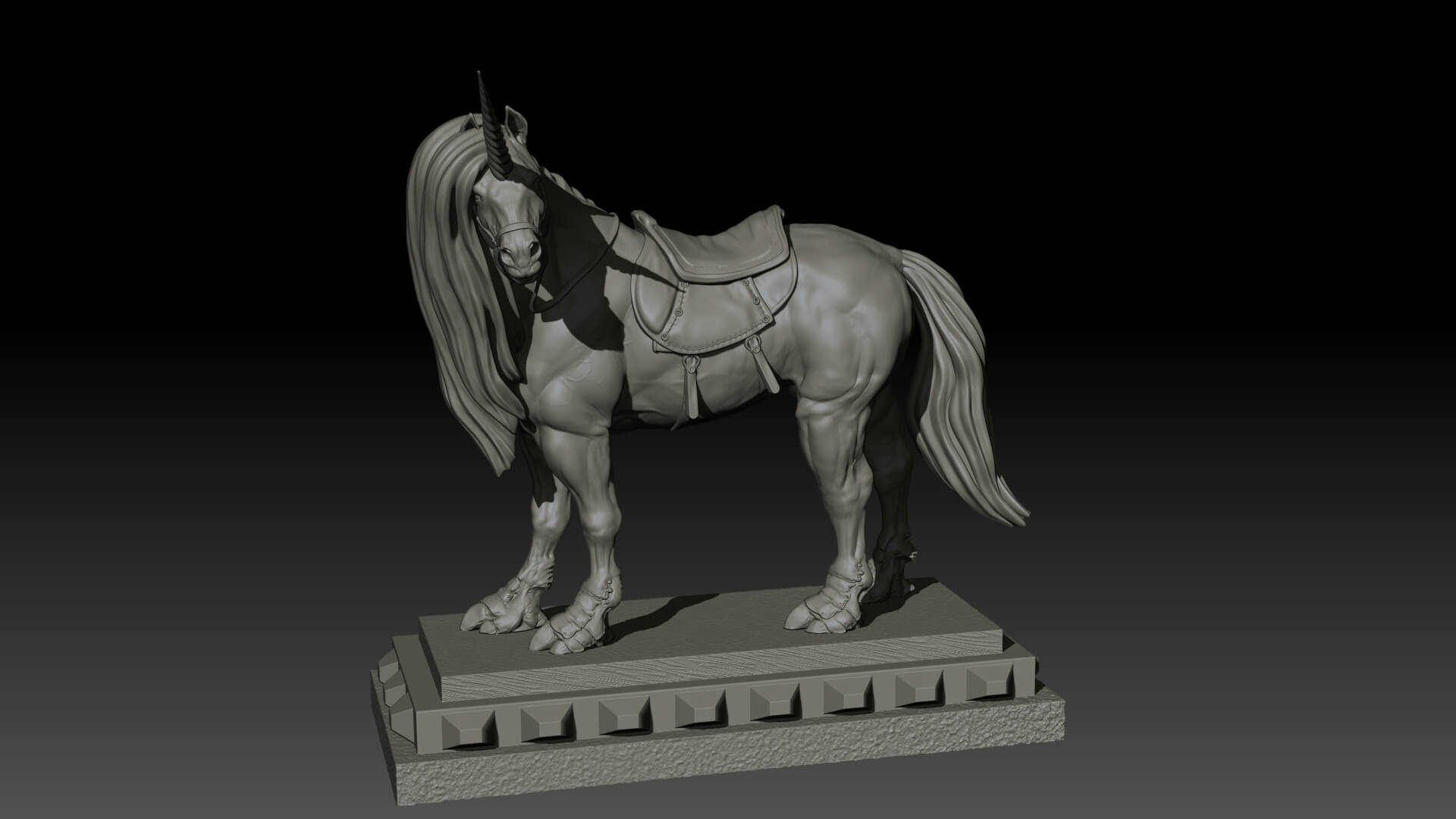 Unicorn 3D Print Ready by andryuha1981