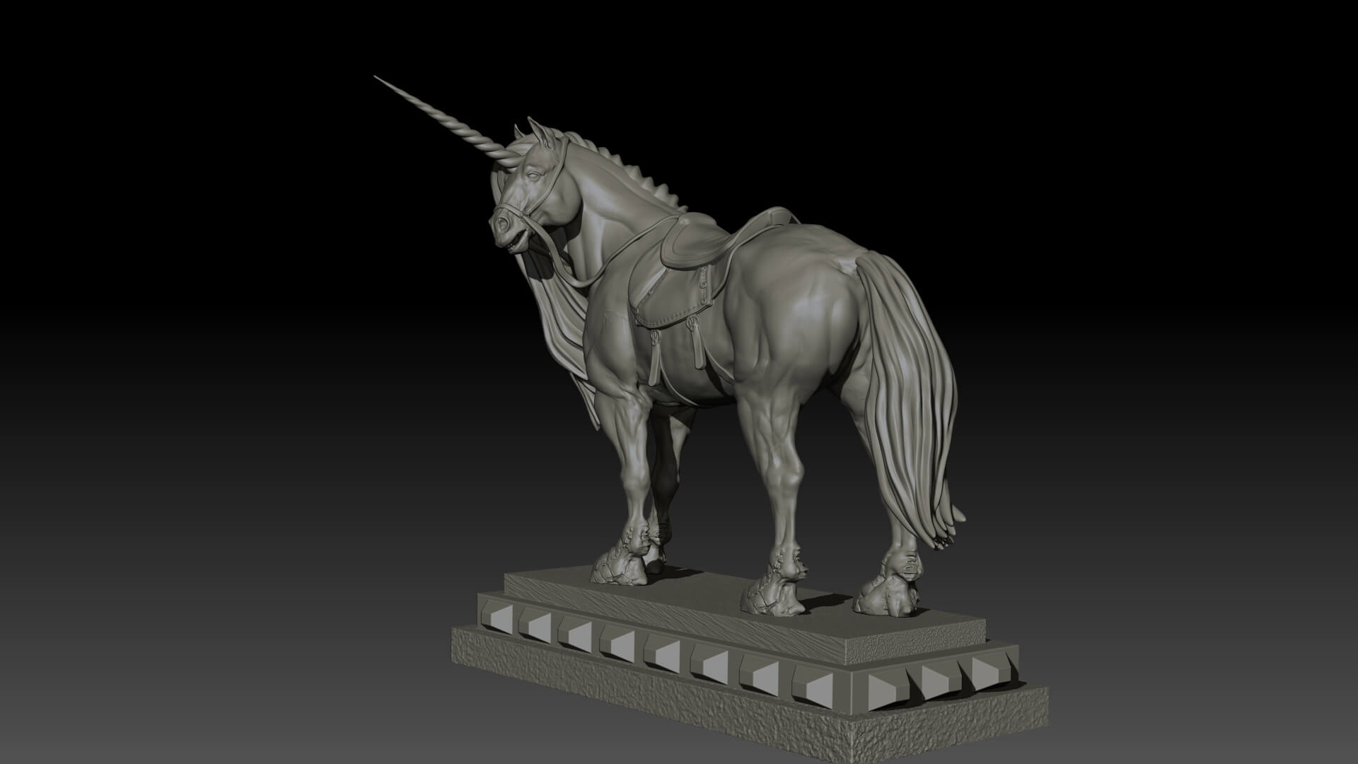 Unicorn 3D Print Ready by andryuha1981