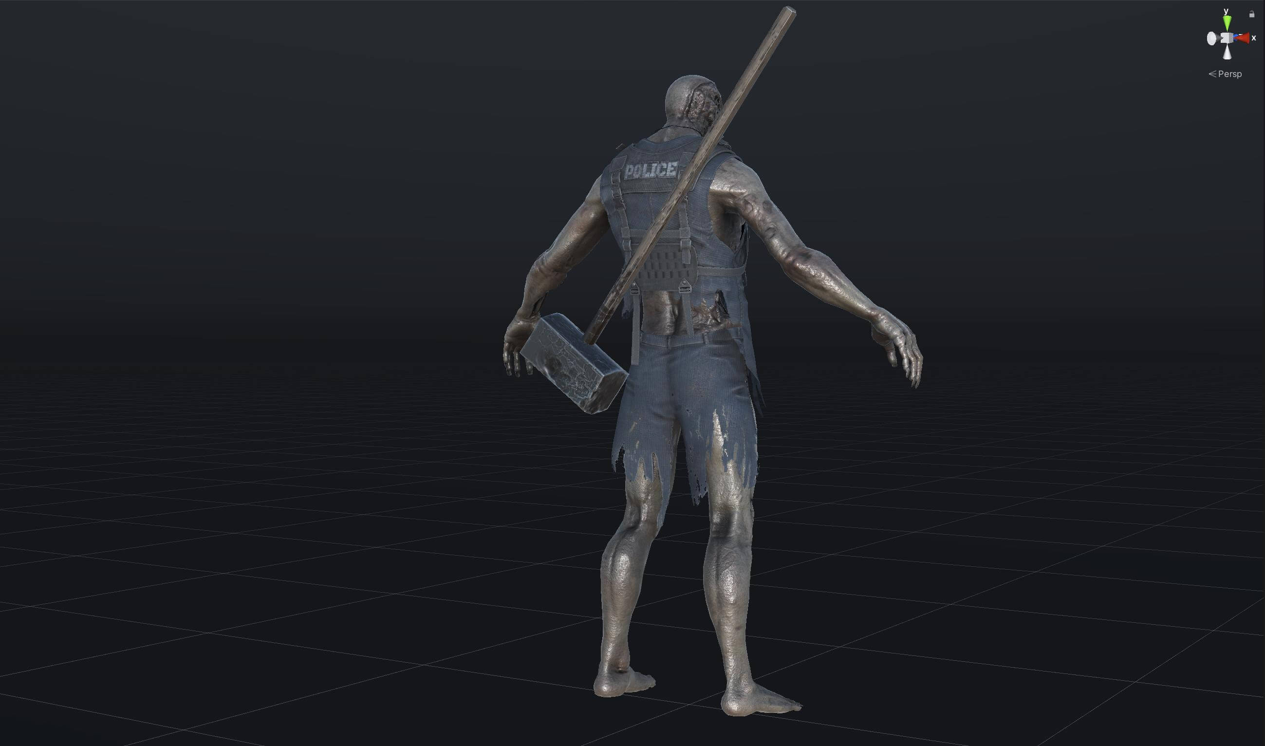 Urban Zombie 1 - 3D Model by andryuha1981