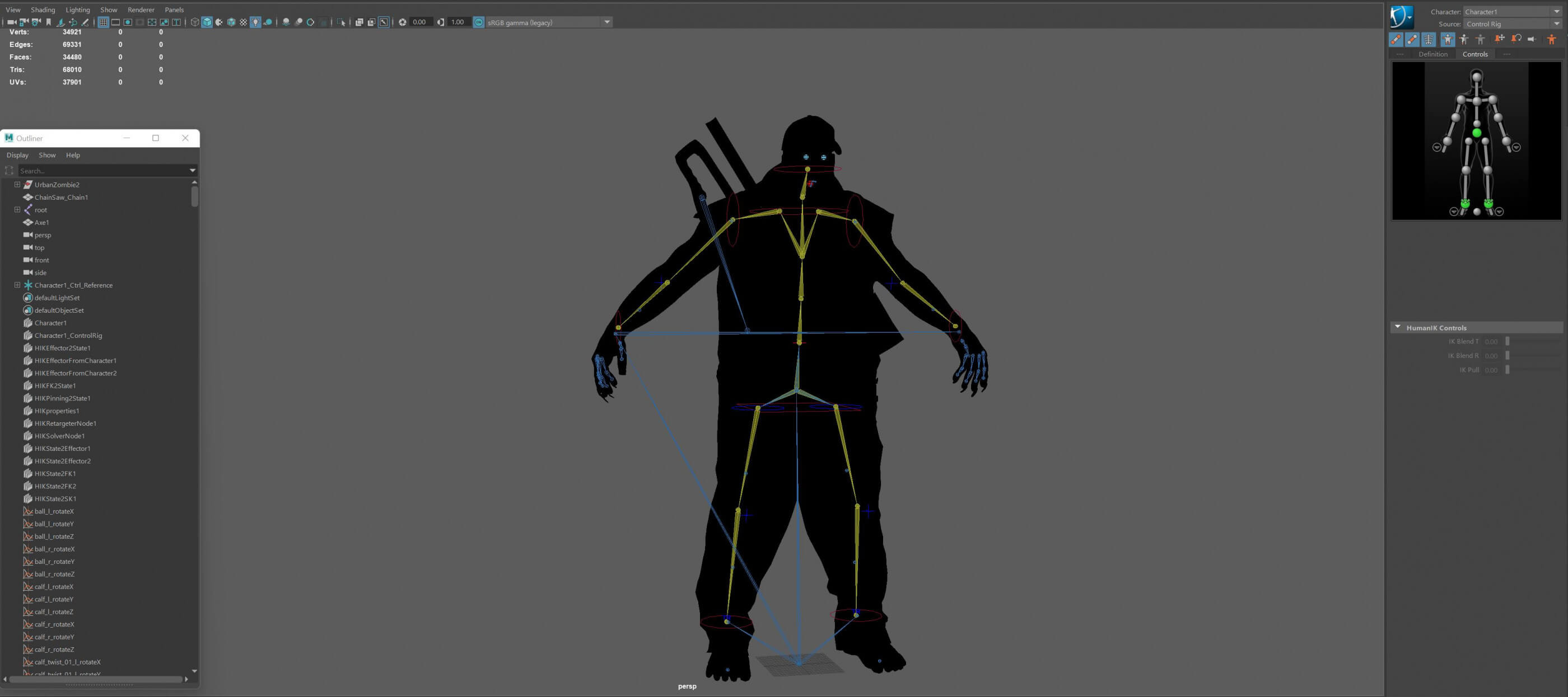 Urban Zombie 2 - 3D Model by andryuha1981