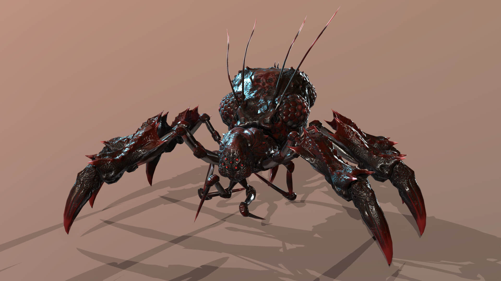 Spider Bug 1 Game Ready - 3D Model by andryuha1981