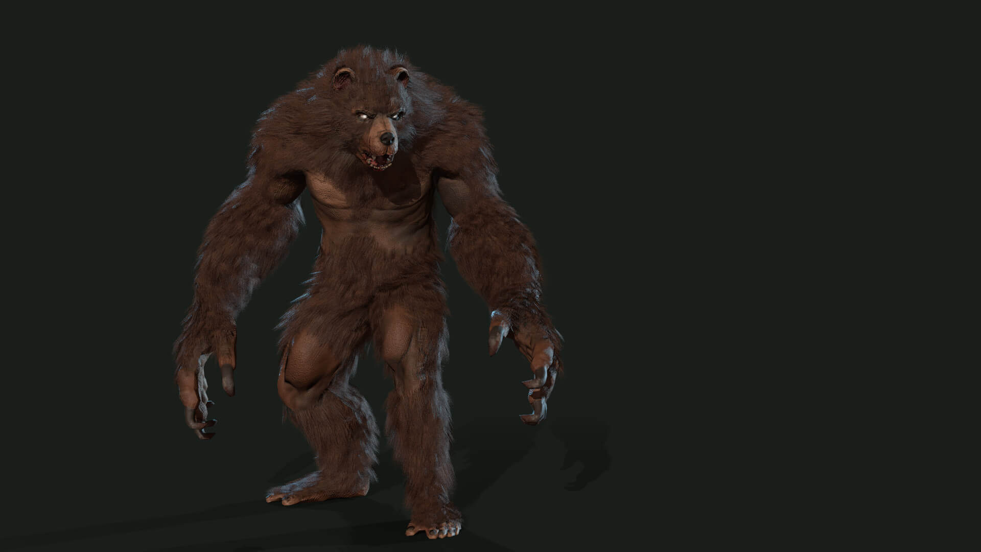 Werebear Game Ready - 3D Model by andryuha1981