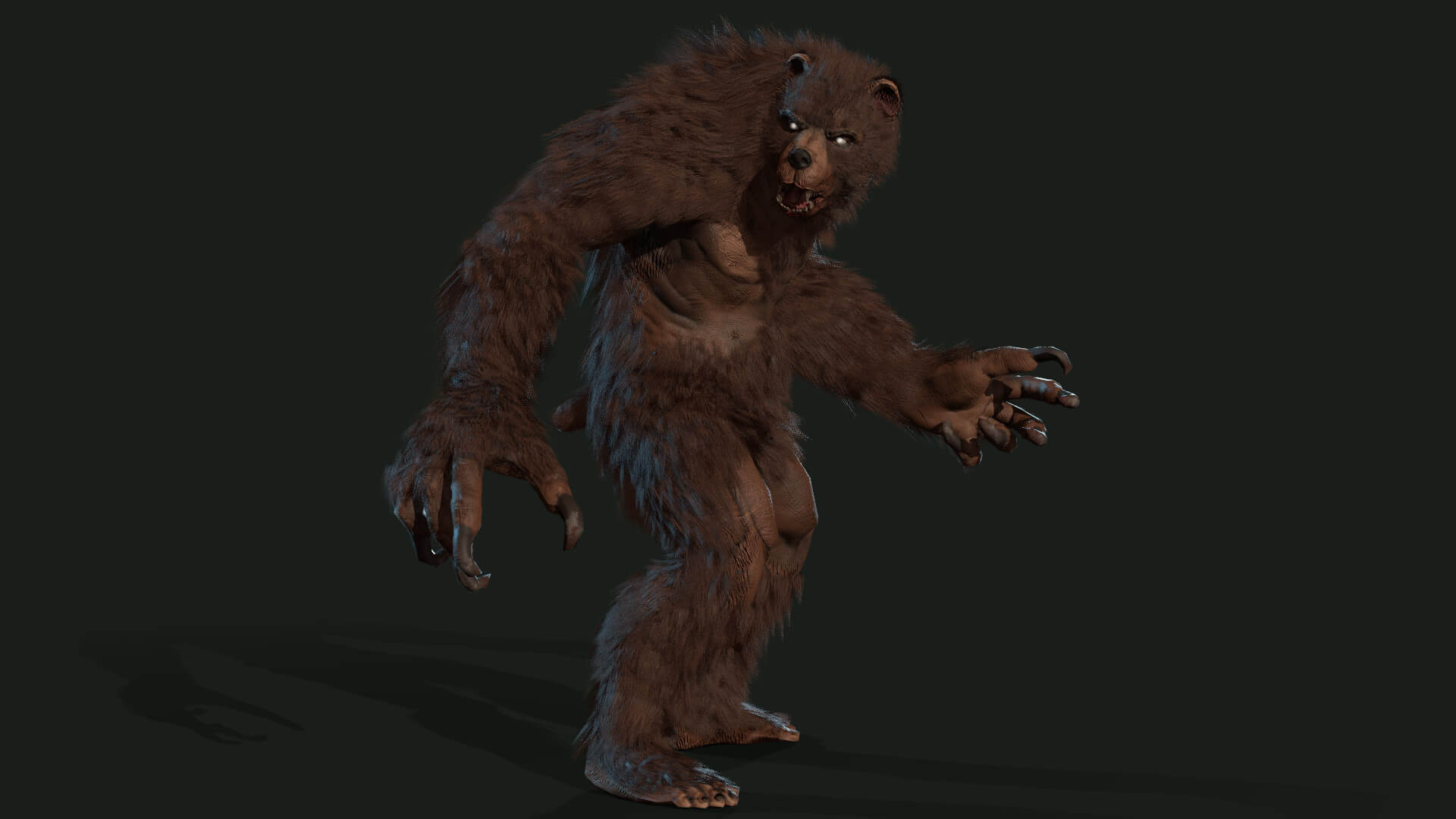 Werebear Game Ready - 3D Model by andryuha1981